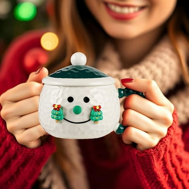 SDJMa 3D Santa Claus Mug, Cute 3D Santa Claus Coffee Cup, Christmas ...