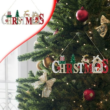 Wood & Fabric Christmas Box Sign, Assorted Color - 4 Piece - Walmart.com