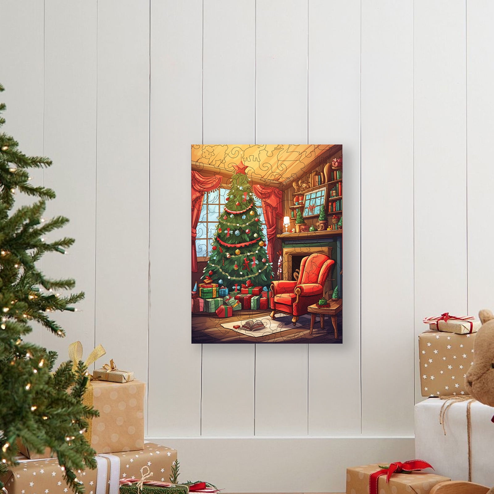 Herrklp Christmas Popular Christmas Wooden Puzzle Bird Shaped ...