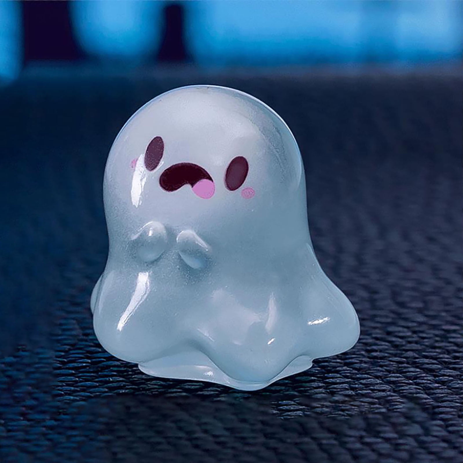 Herrklp Halloween Decor Mini Luminous Ghost Miniature Figurines ...