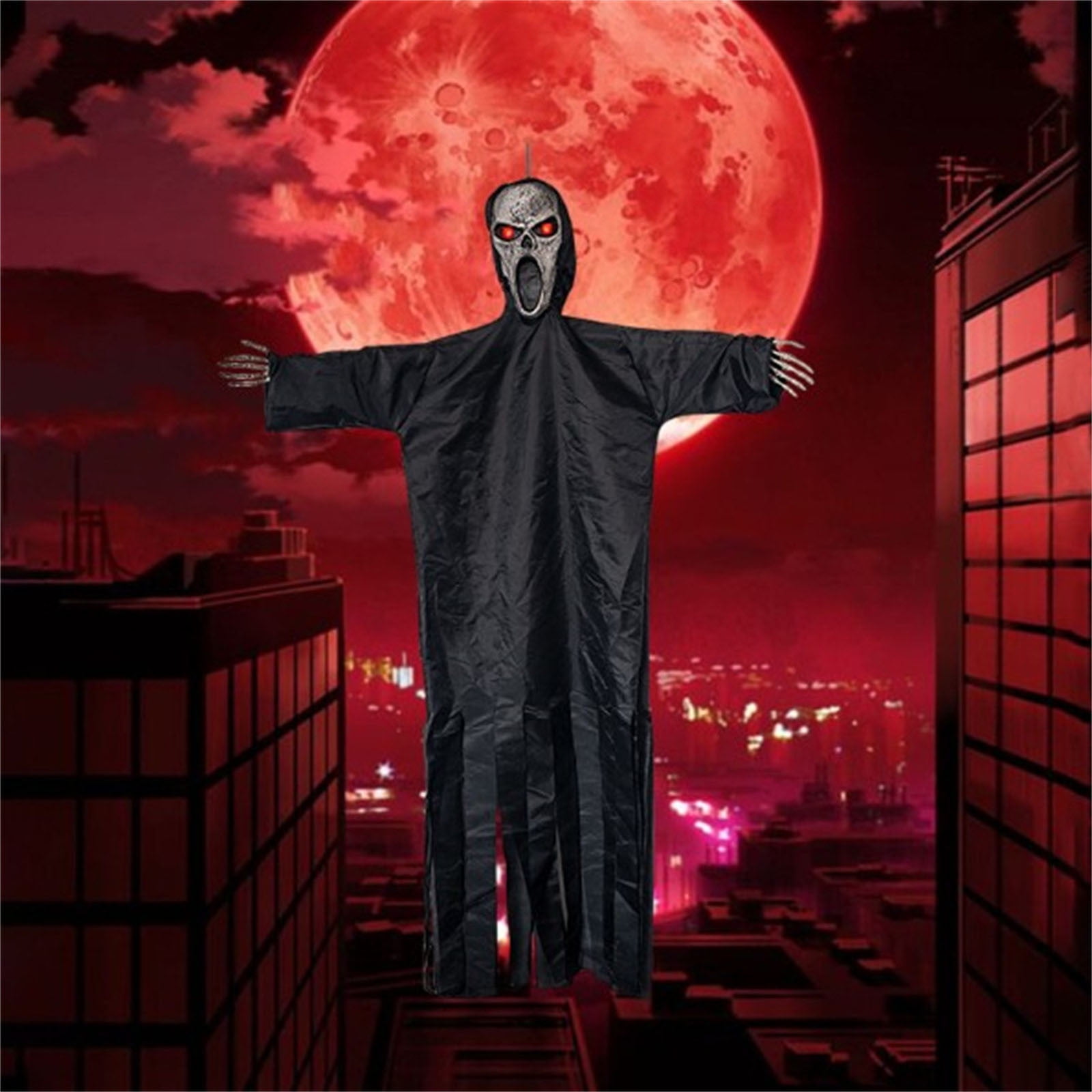 Herrklp Halloween Decorations, Halloween Scream Scarecrow Hanging Ghost ...