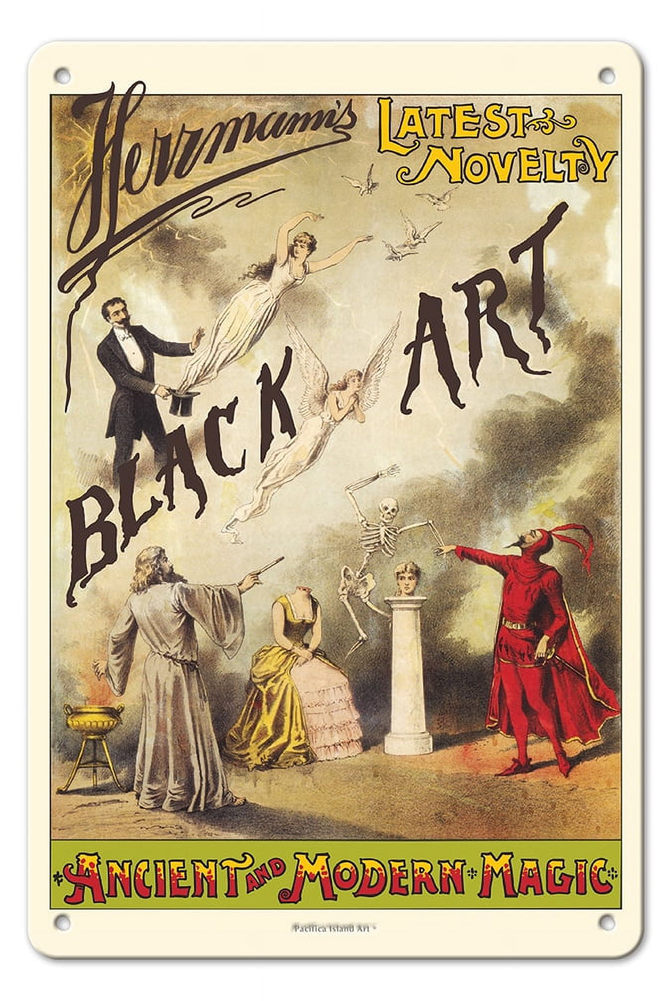 Herrmann’s Black Art Act - Ancient and Modern Magic - Vintage Magic ...