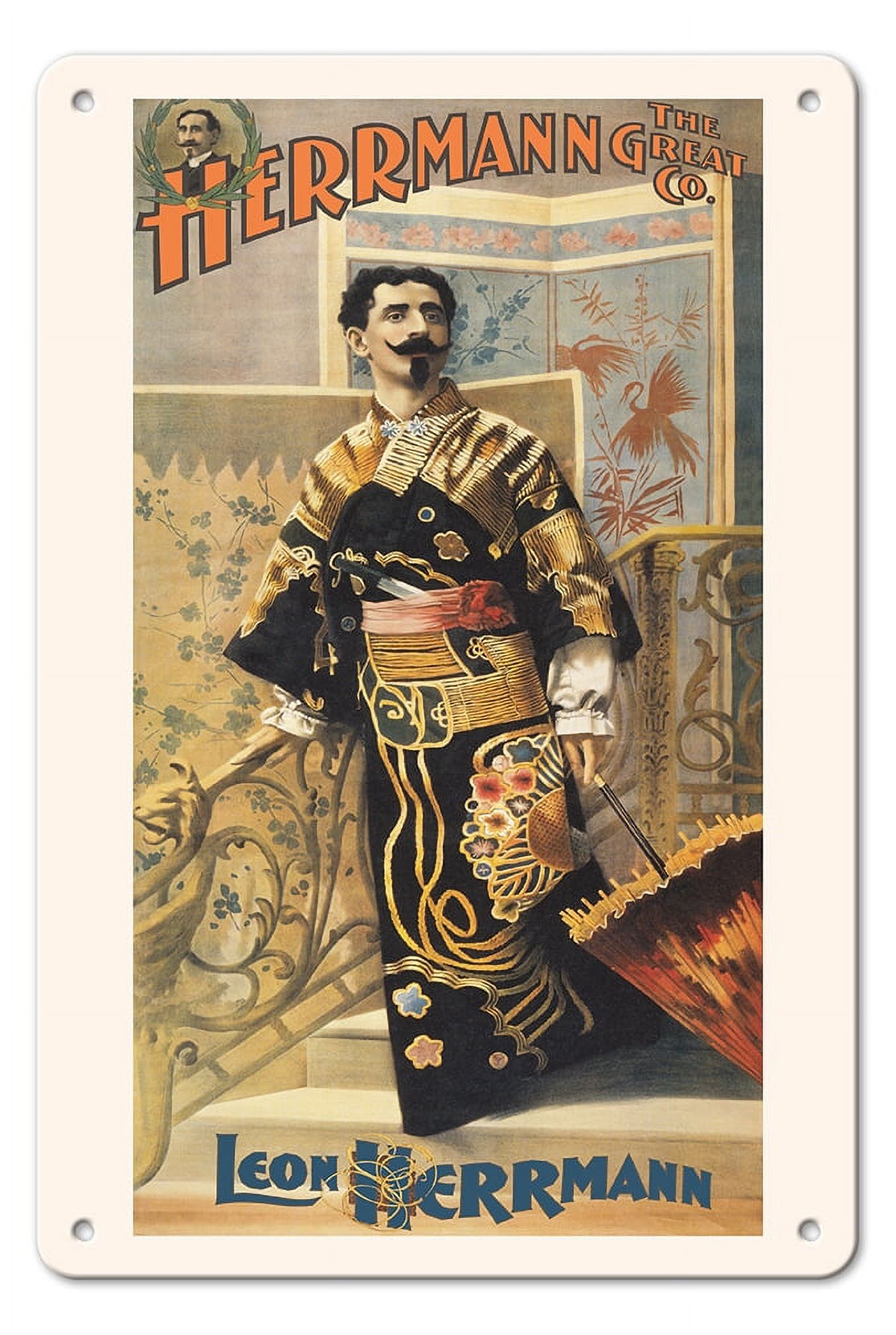 Herrmann the Great - Leon Herrmann - Vintage Magic Poster c.1897 - 8 x ...