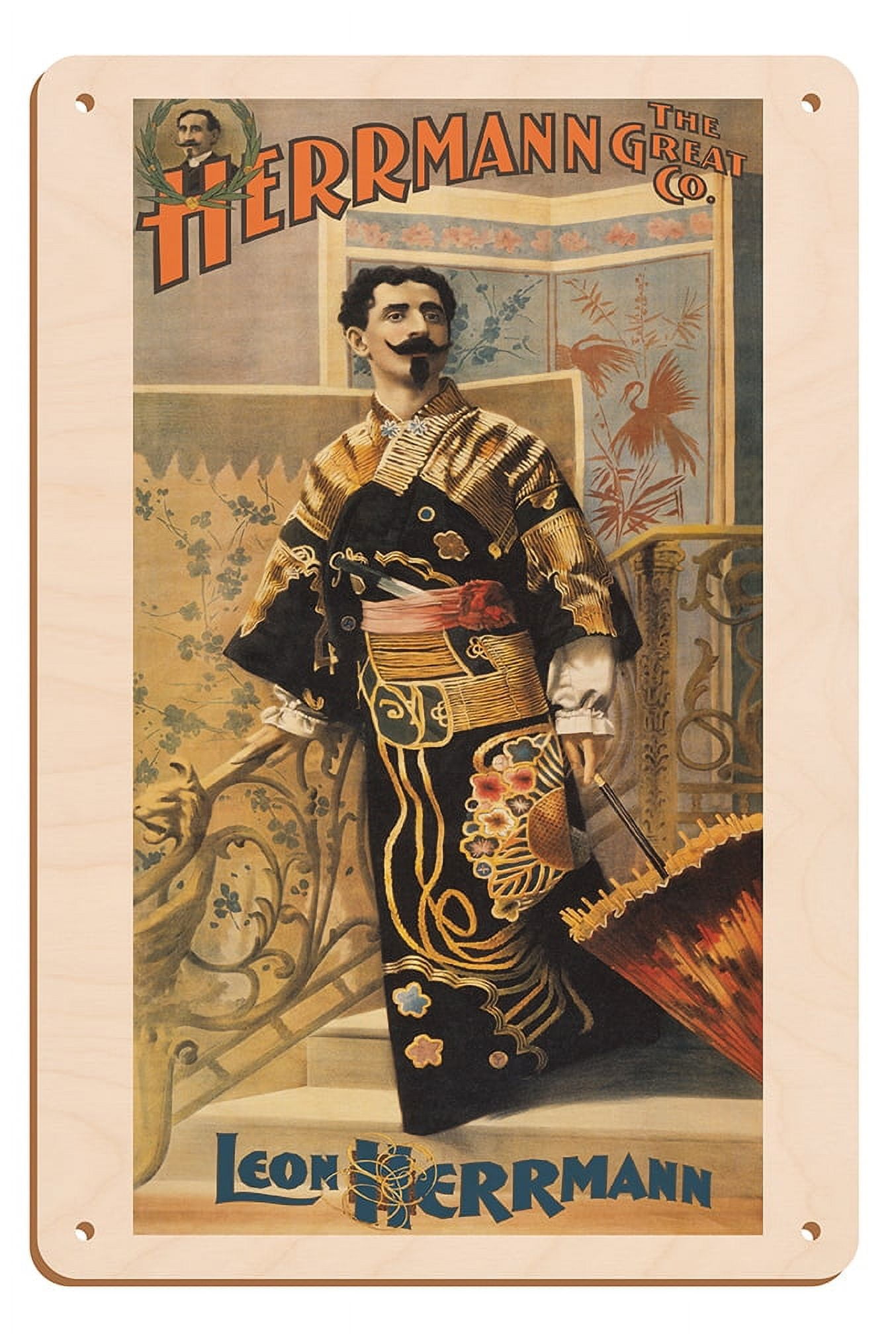 Herrmann the Great - Leon Herrmann - Vintage Magic Poster c.1897 - 8 x ...