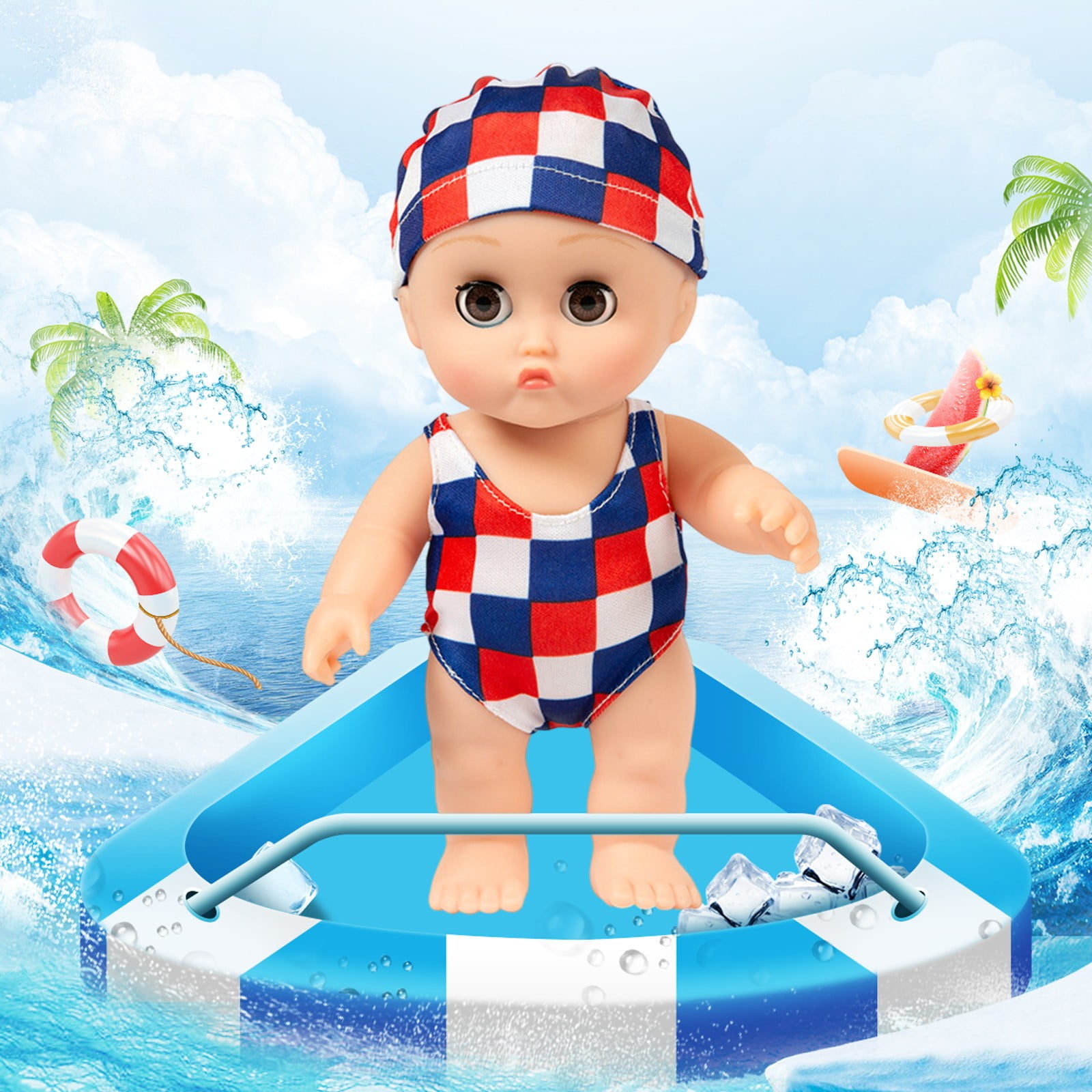 Herrnalise 12 inch Realistic Adoption Girl Baby Doll Playset with Knit ...