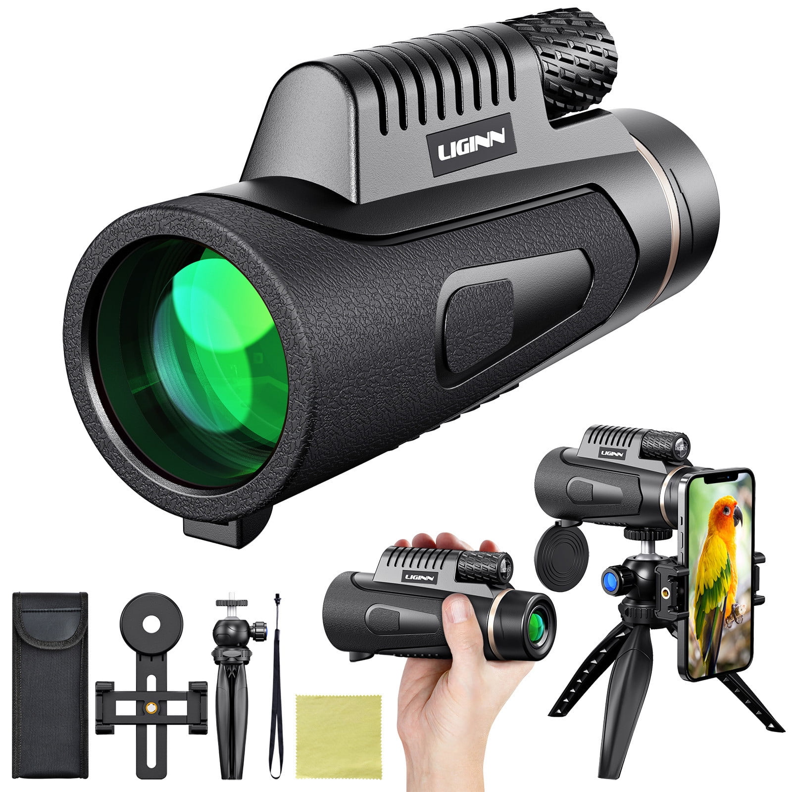 Herrnalise 12x50 High Power Monocular Telescope - Outdoor Monoculars ...