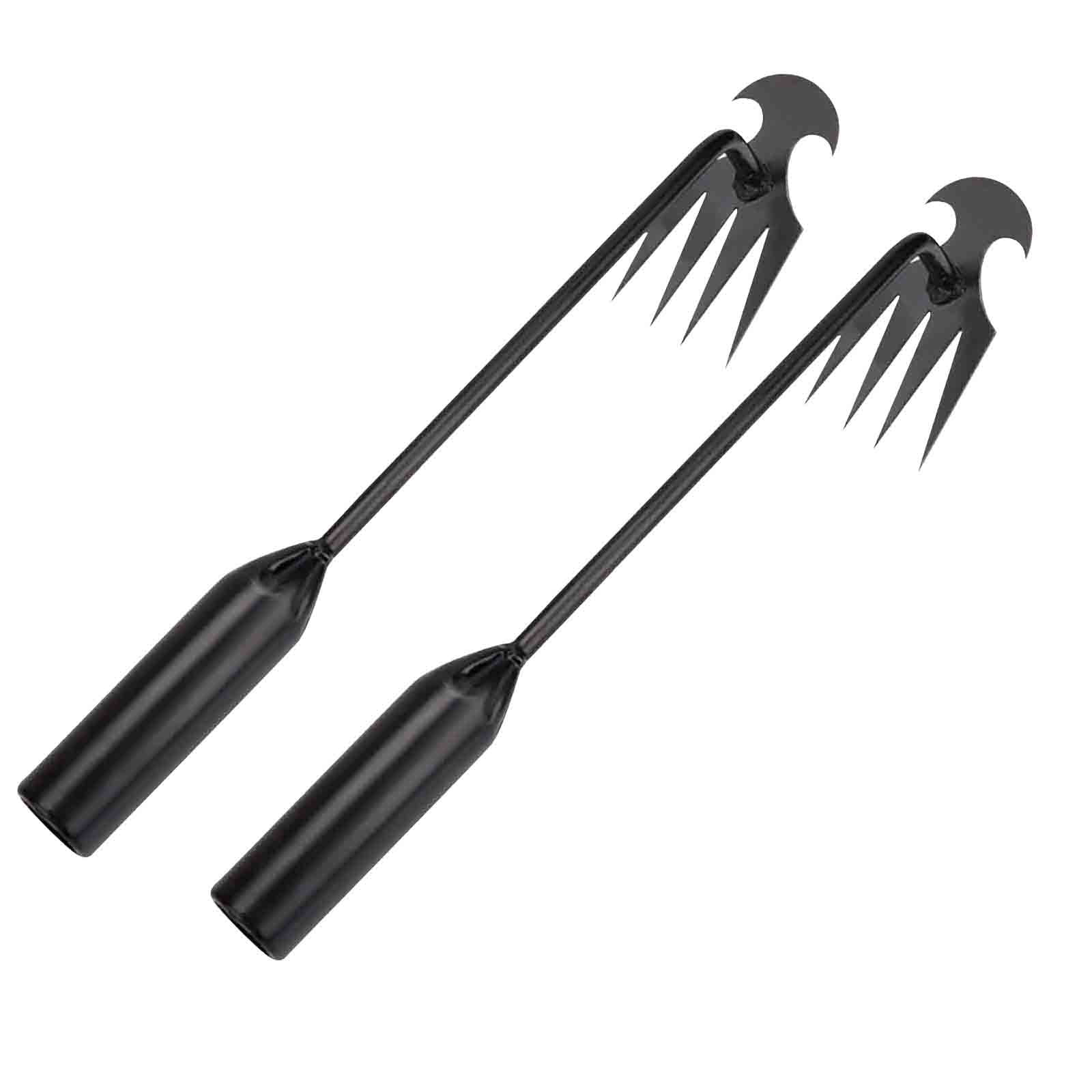 Herrnalise 2 Pcs Garden Cultivator Hoe Weeder with Prong for Weeding,11 ...