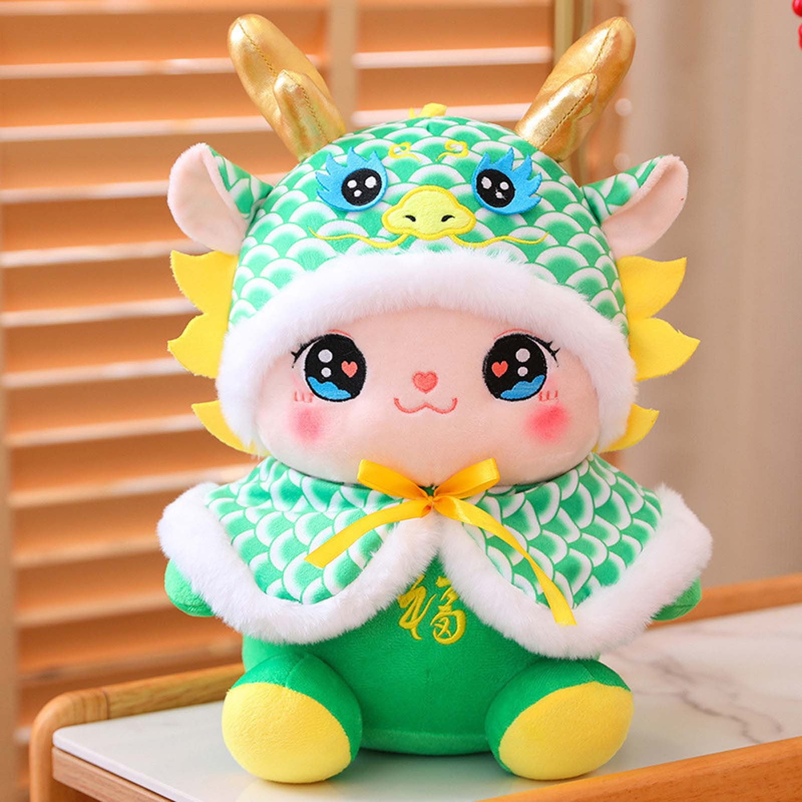 Herrnalise 2024 China Year of The Dragon Mascot Doll,Dragon Stuffed ...