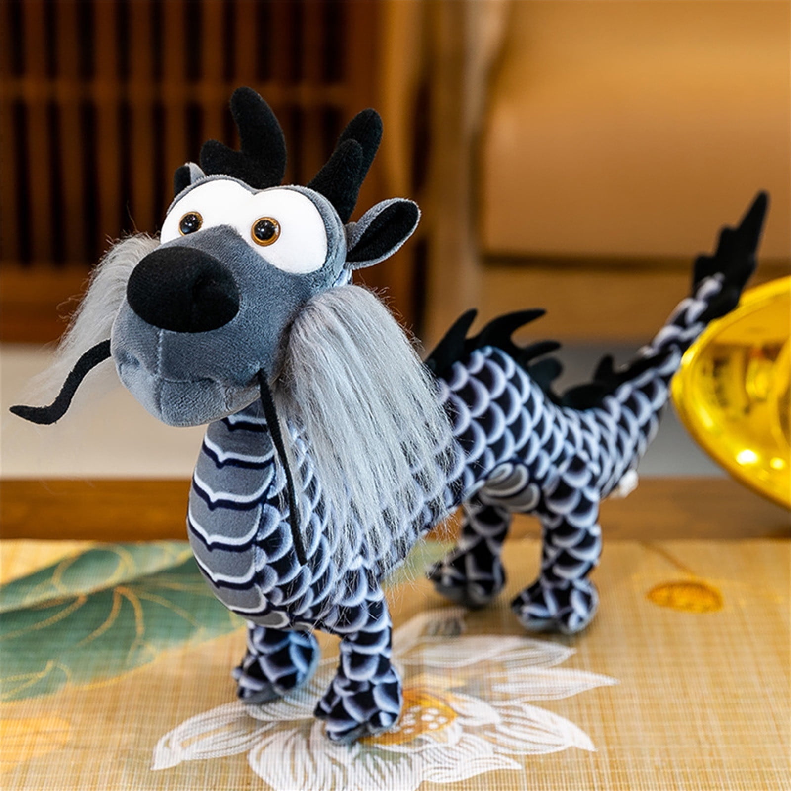 Herrnalise 2024 Lunar New Year Decorations Dragon Plush Toys Chinese ...