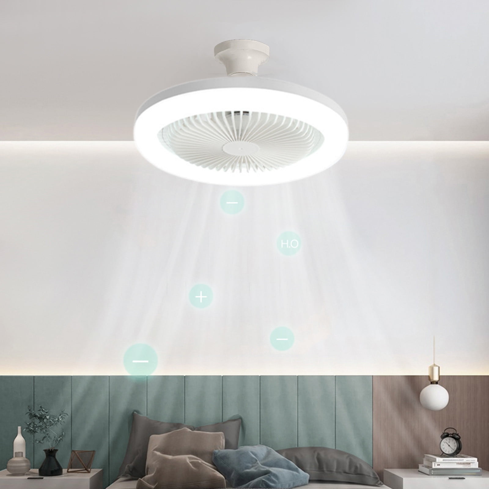 Herrnalise 2024 New Ceiling Fans with Lights and Remote Control,10.2 ...