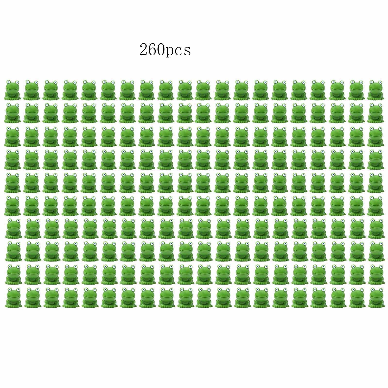 Herrnalise 260 Pcs Mini Resin Frogs,Green Frog Figurines Miniature ...