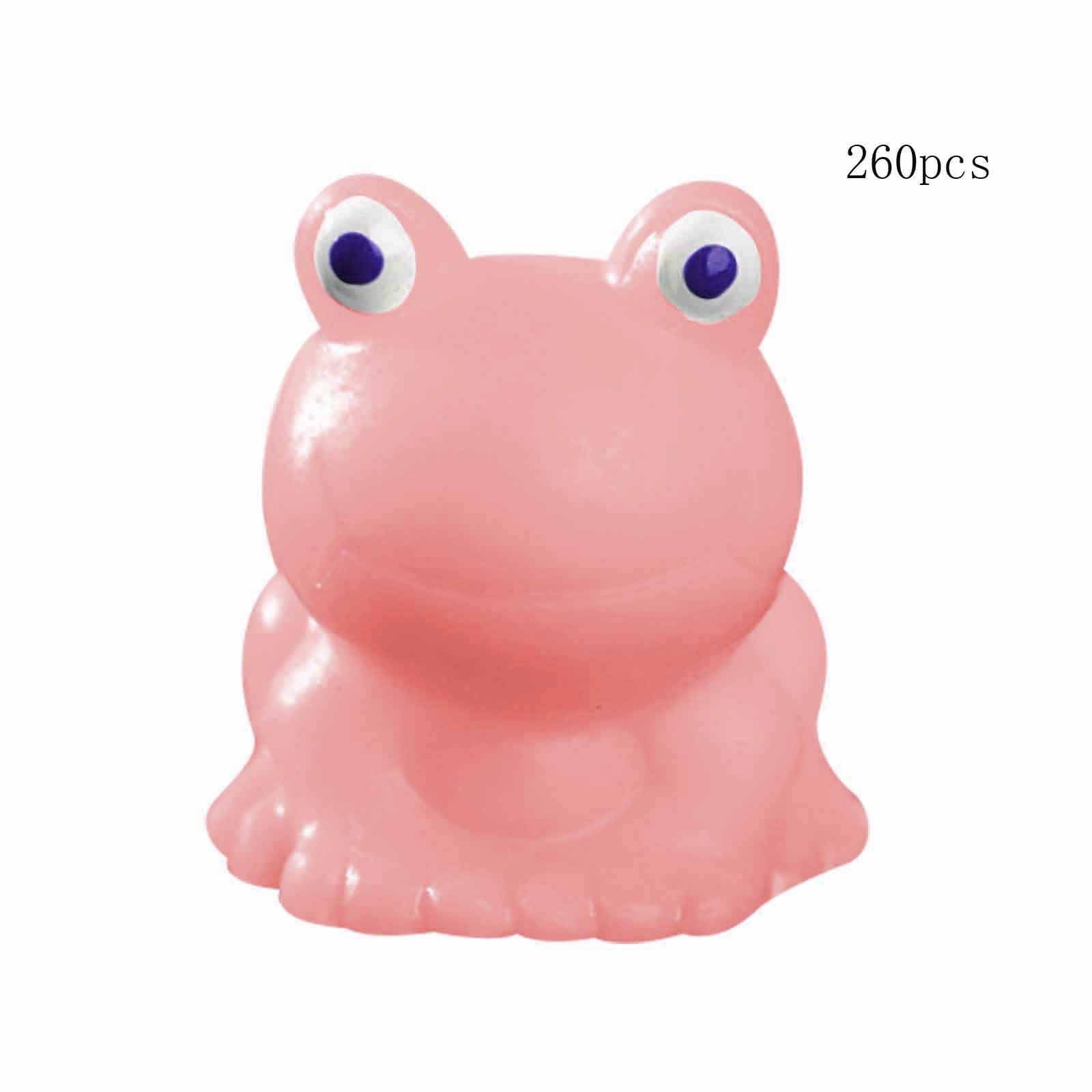 Herrnalise 260 Pcs Mini Resin Frogs,Pink Frog Figurines Miniature Resin ...