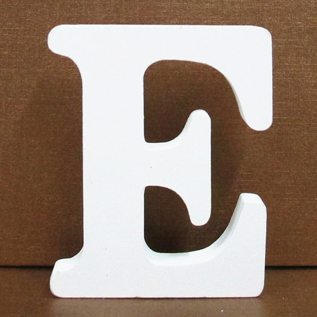 Herrnalise 3.15 Inch White Standing Wooden Letters,Unfinished Wood ...