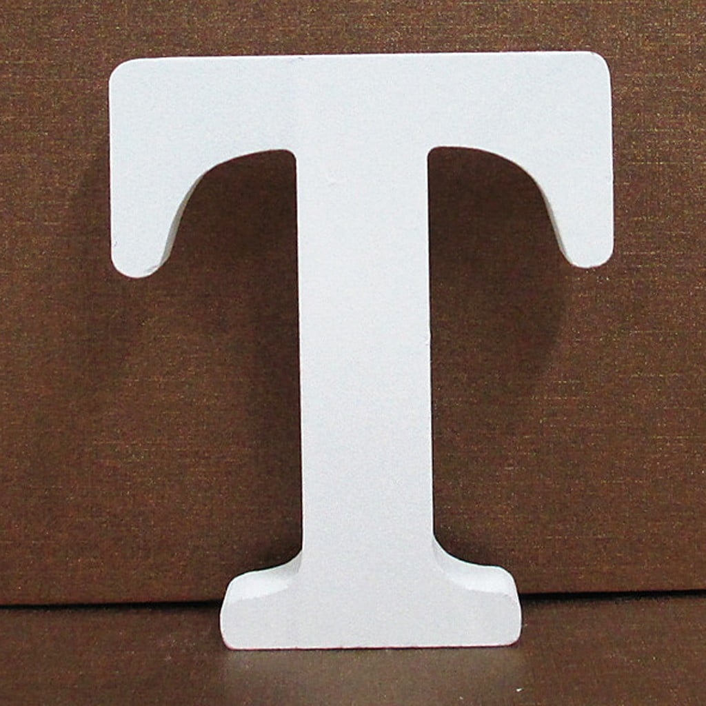 Herrnalise 3.15 Inch White Standing Wooden Letters,Unfinished Wood ...