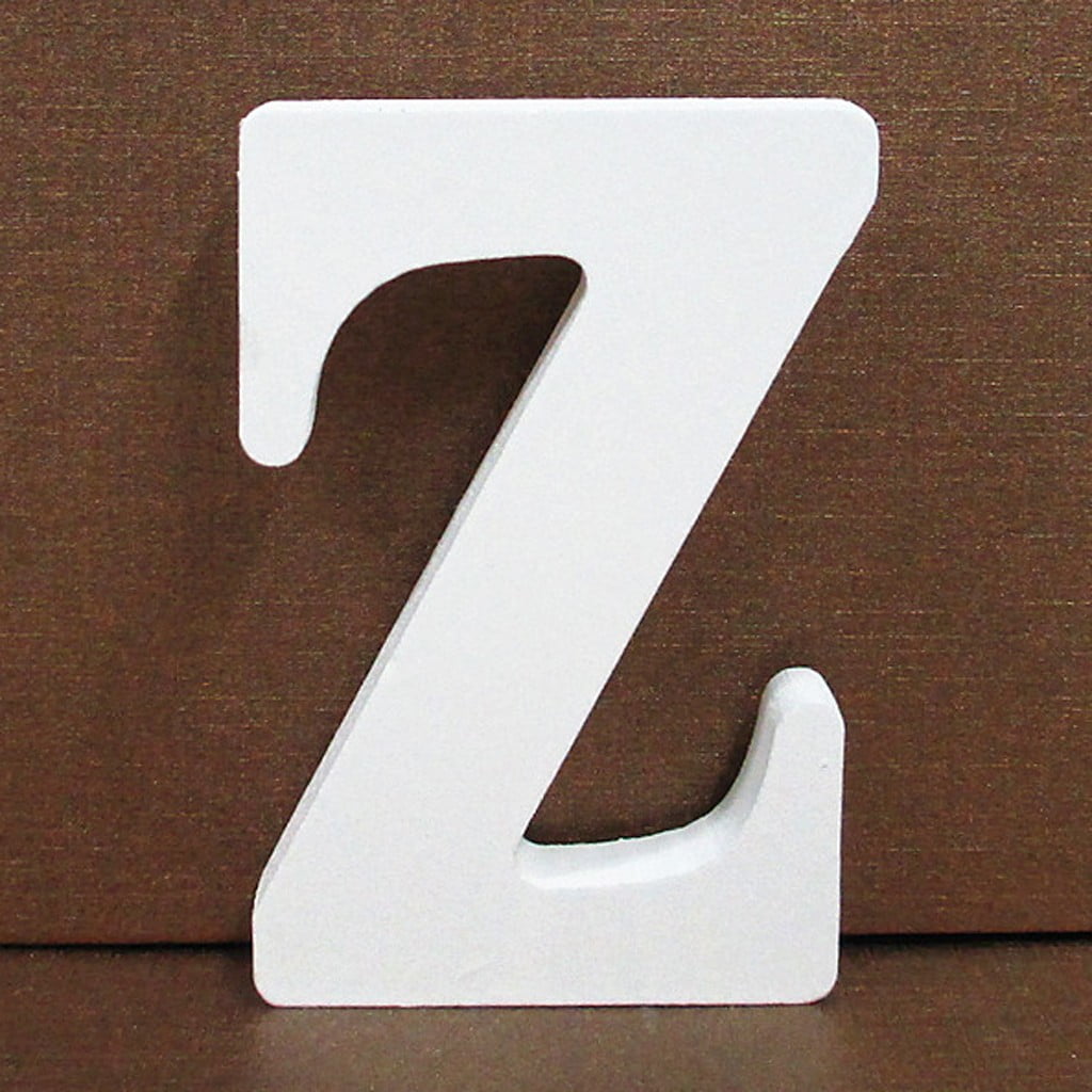Herrnalise 3.15 Inch White Standing Wooden Letters,Unfinished Wood ...