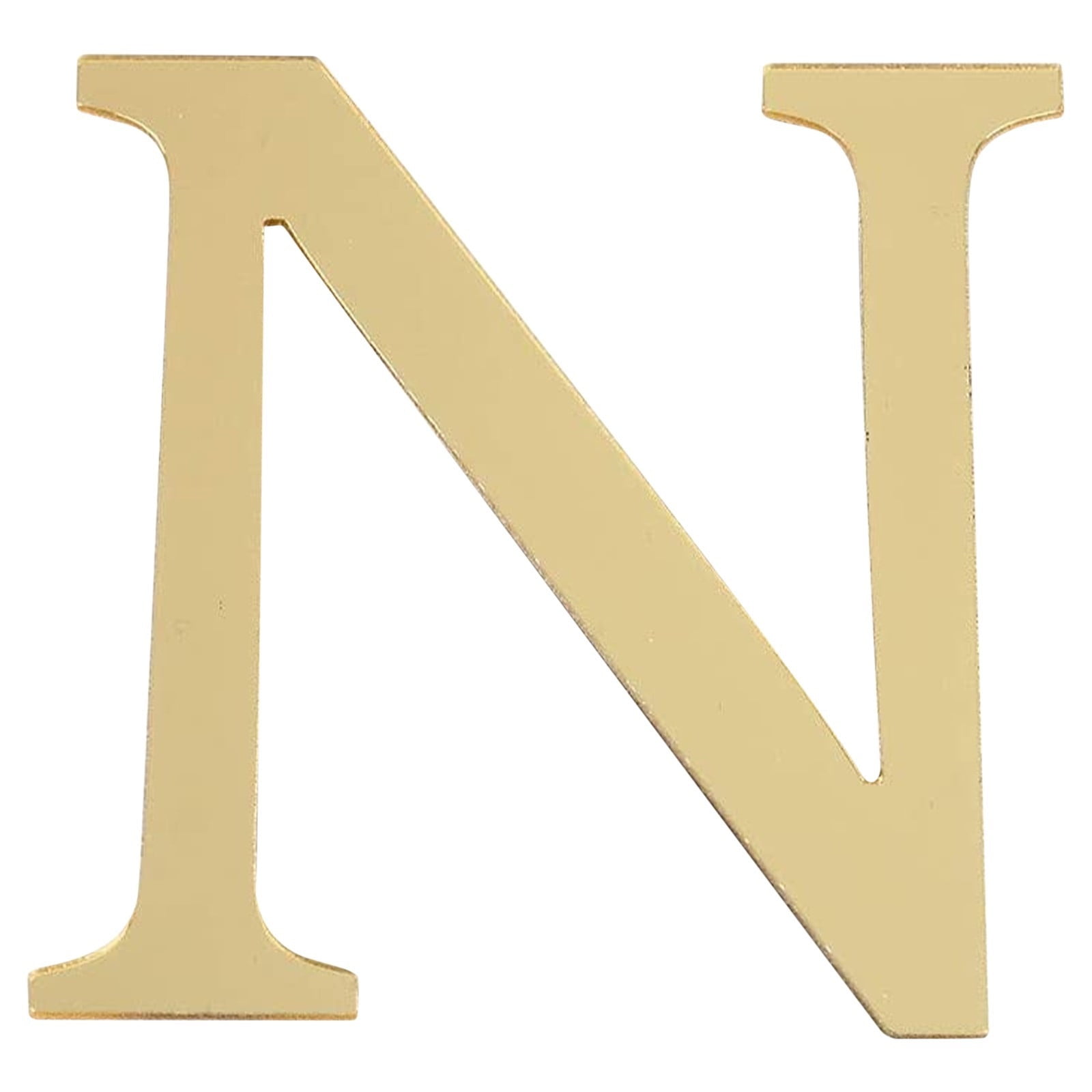 Herrnalise 3D Acrylic Mirror Letters Wall Stickers,Gold Letters Self ...