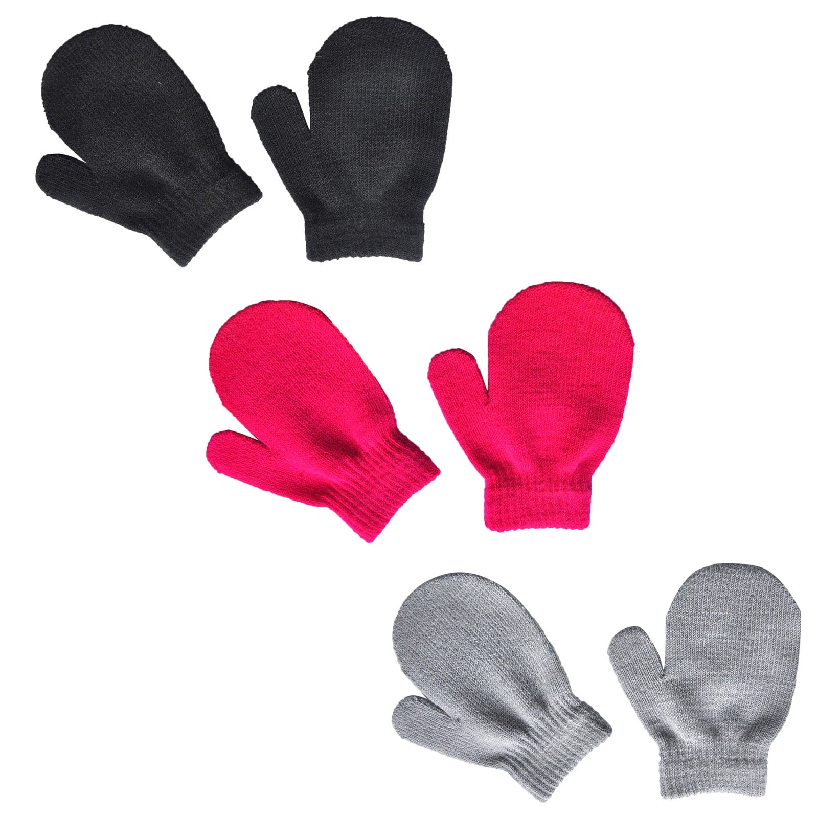Herrnalise 3Pairs Infant Baby Cute Knit Mittens Hot Girls Boys Of ...