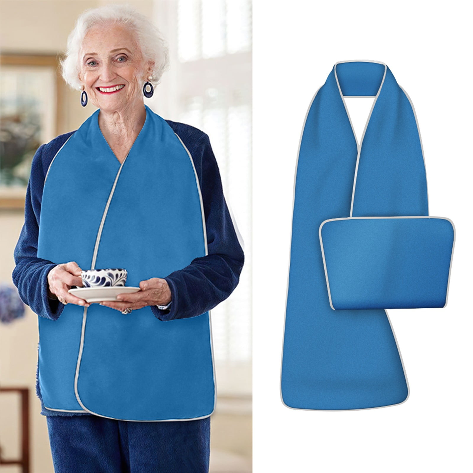 Herrnalise Adult Bib Scarf Washable and Reusable Dining Clothing ...