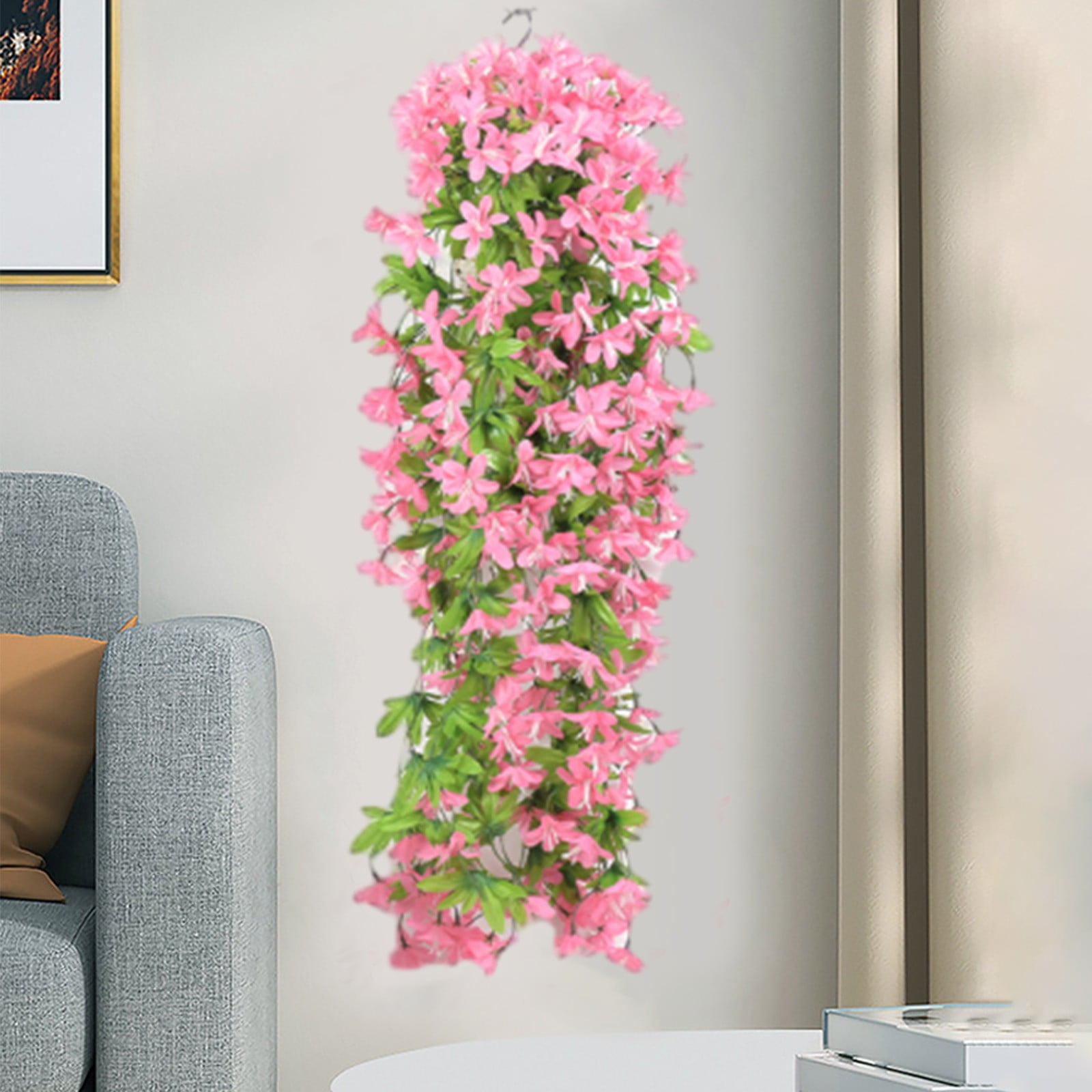 Herrnalise Artificial Hanging Lily Flowers UV Resistant Hanging Plant ...