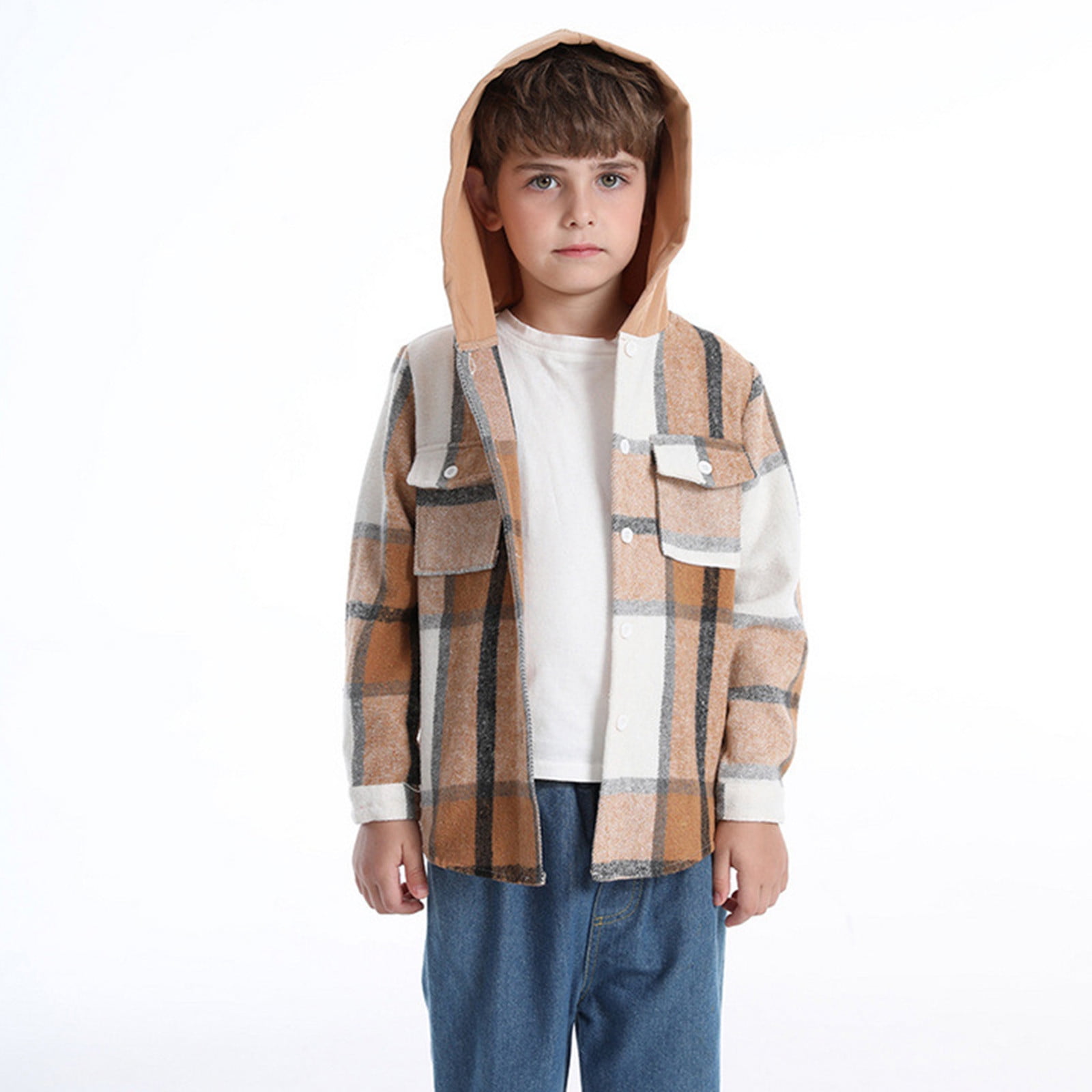 Herrnalise Baby Boy Flannel Kids Toddler Flannel Shirt Jacket Plaid ...