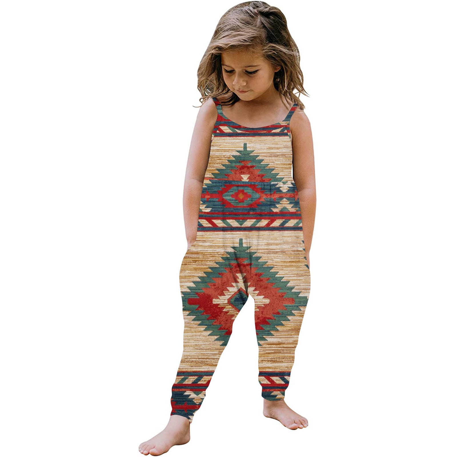 Herrnalise Baby Cute Summer Jumpsuits for Girls Kids Backless Harem ...