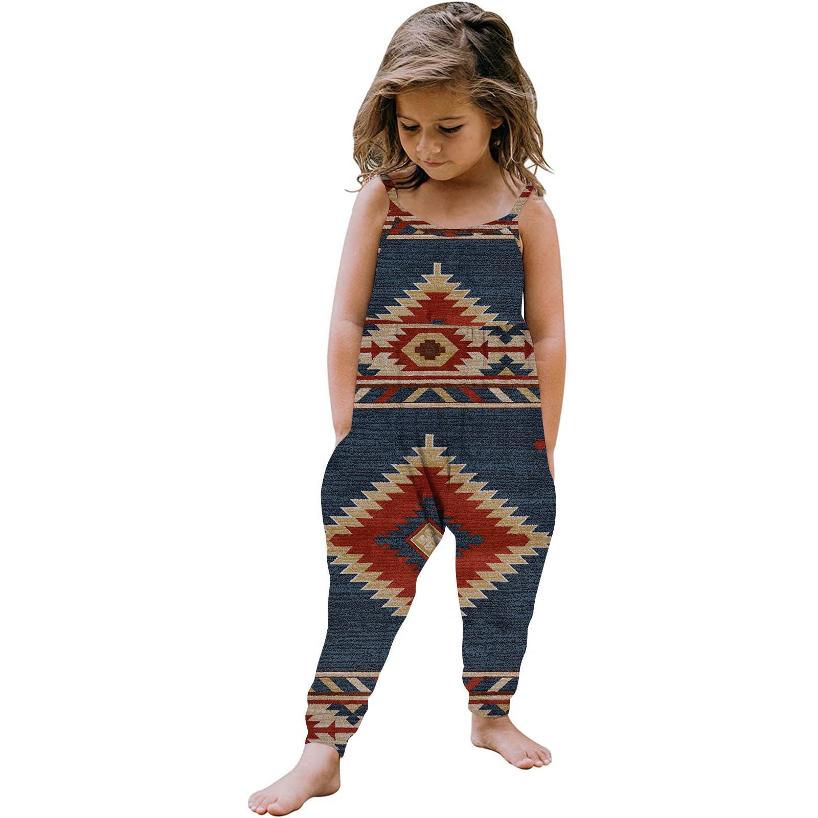 Herrnalise Baby Cute Summer Jumpsuits for Girls Kids Backless Harem ...