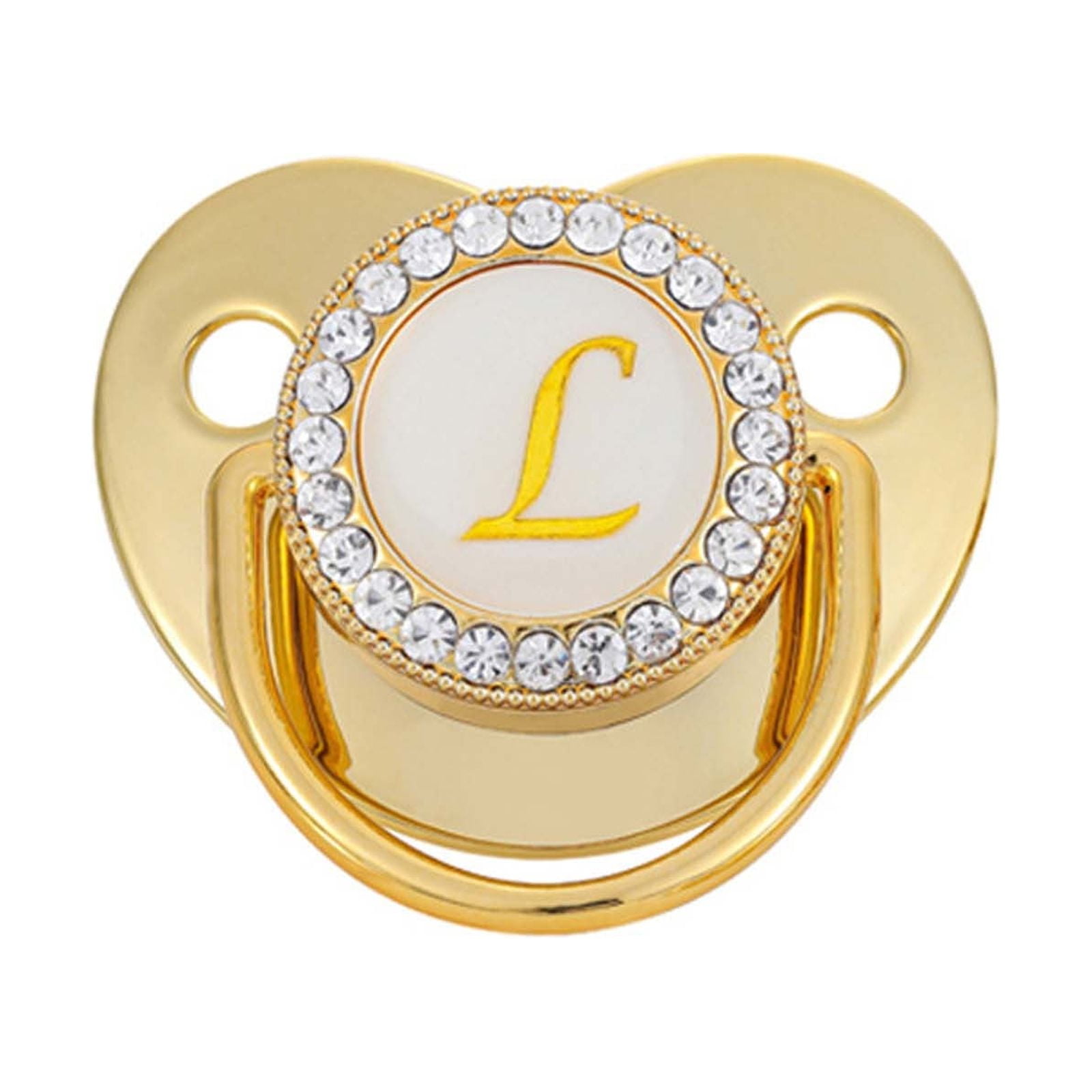 Herrnalise Baby Pacifier 26 Letter Name Initials Clip Silicone Baby ...