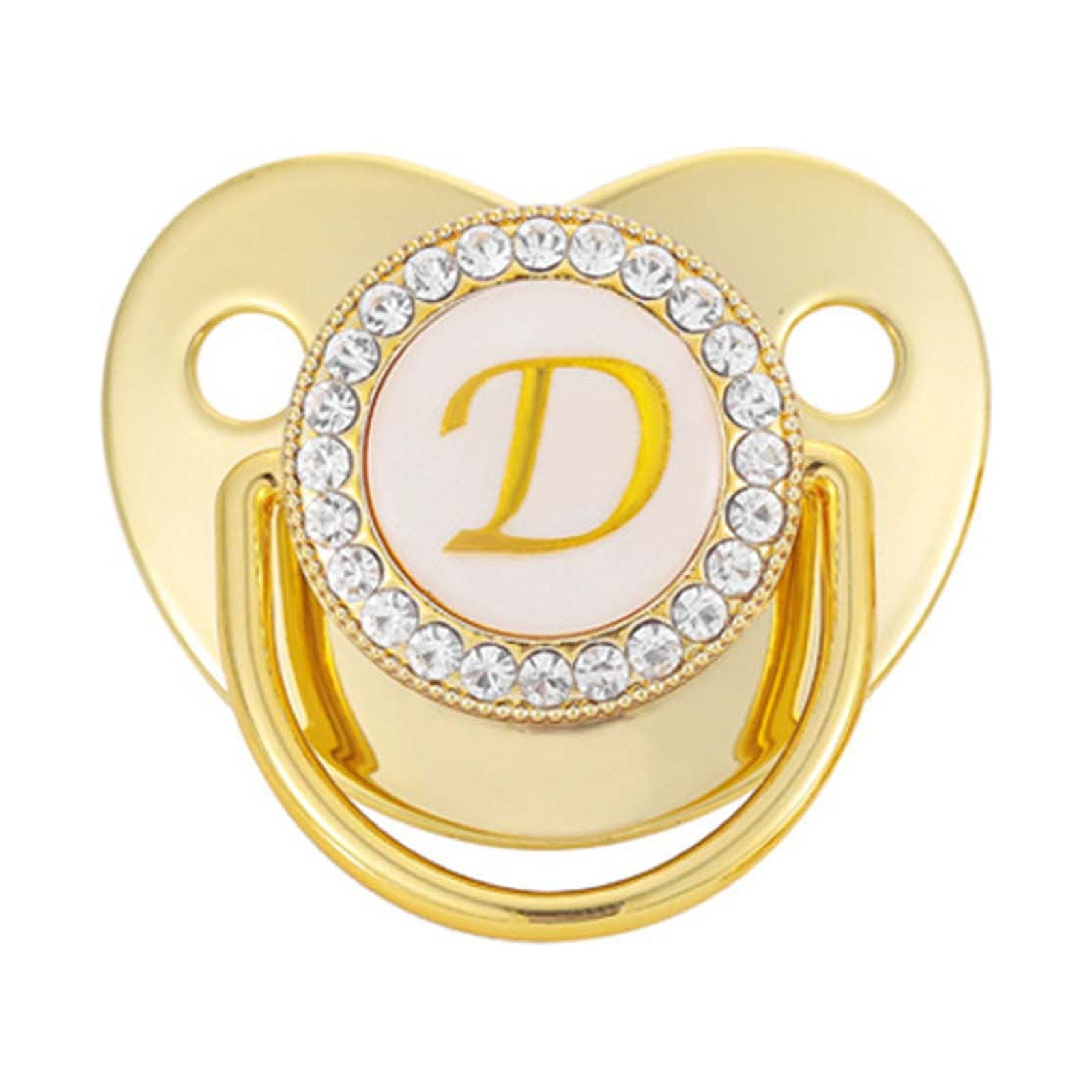 Herrnalise Baby Pacifier 26 Letter Name Initials Clip Silicone Baby ...