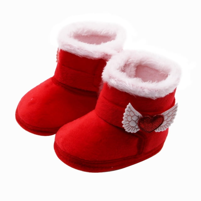 Herrnalise Baby Winter Warm Snow Boots Soft Sole Prewalker Non-Skid ...