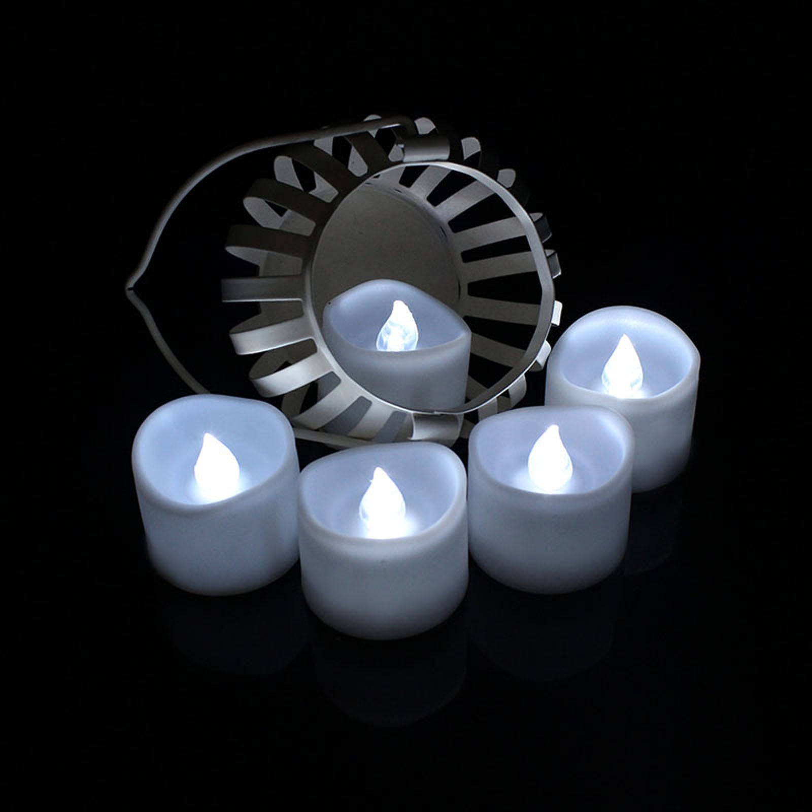 Herrnalise Battery Operated Led Tea lights Small Candles Bluk With ...