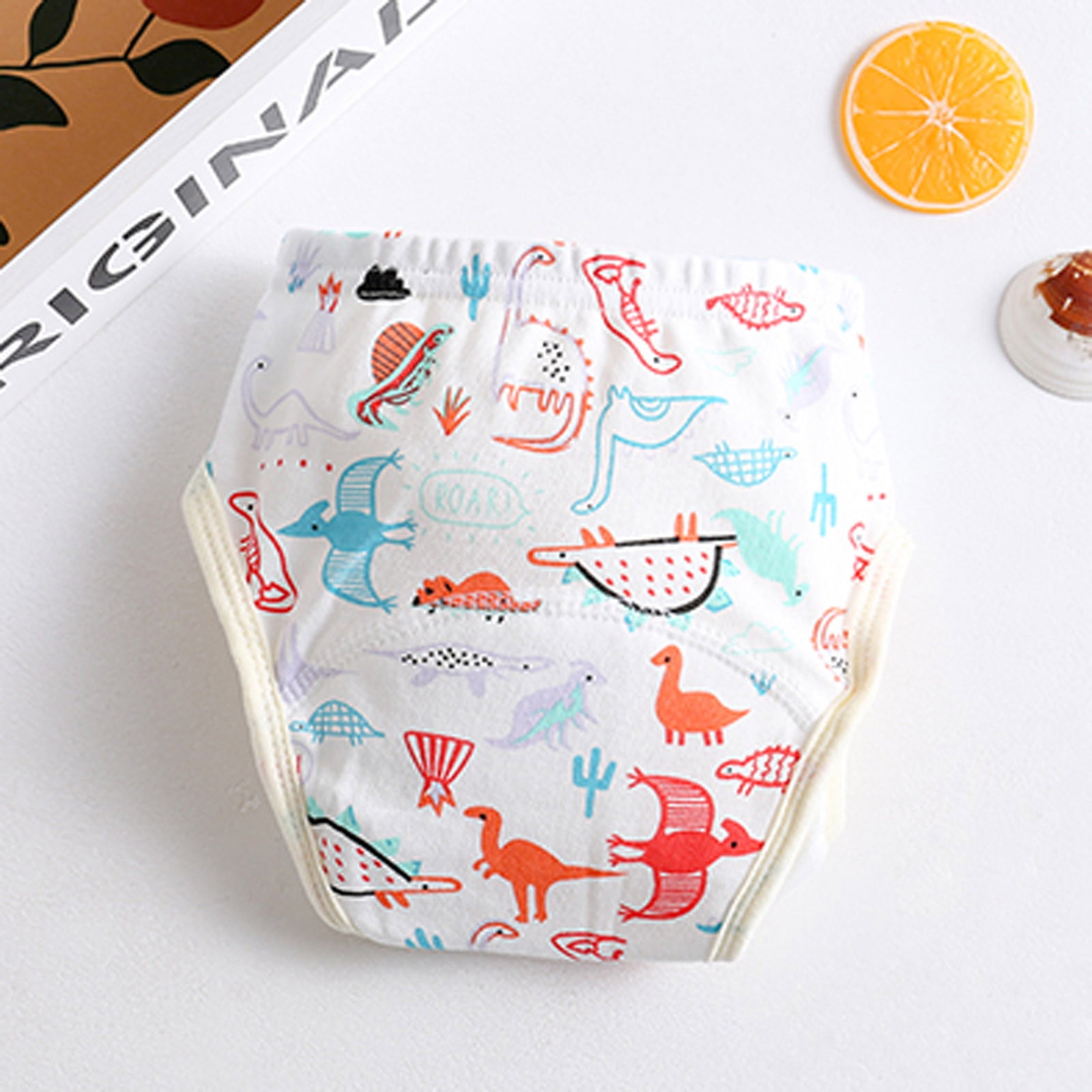 Herrnalise Cartoon Cute Baby Gauze Waterproof And Leak-proof Diaper ...