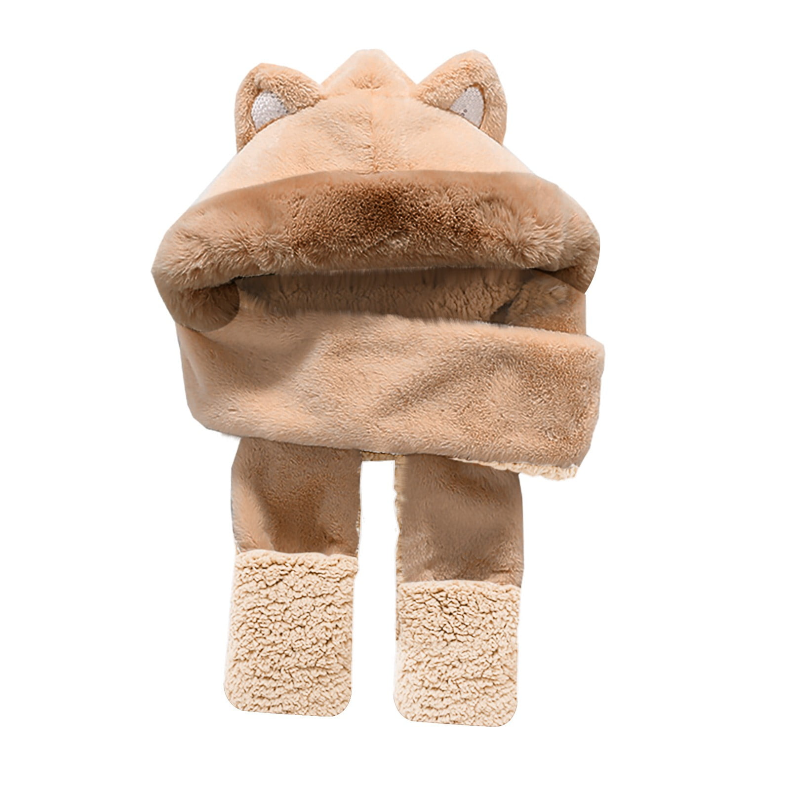 Herrnalise Child-And-Parent 3 In 1 Fleece Winter Plush Fake Thick Ear ...