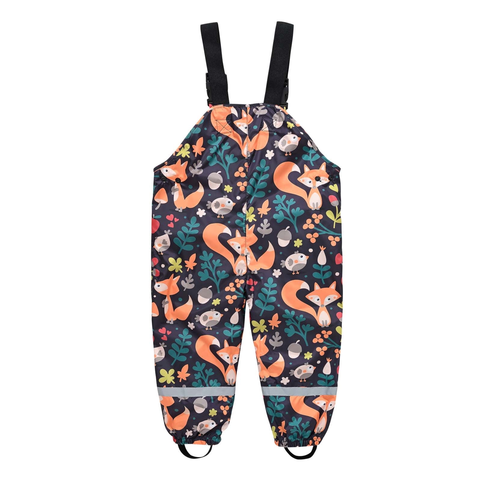 Herrnalise Child's Cartoon Sling Rain Pants For Baby Boys Girls Play ...