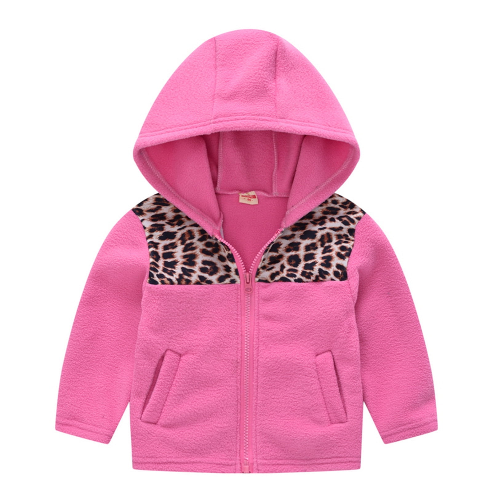 Herrnalise Children's Baby Boys Girls Leopard-print Jacket Fleece ...