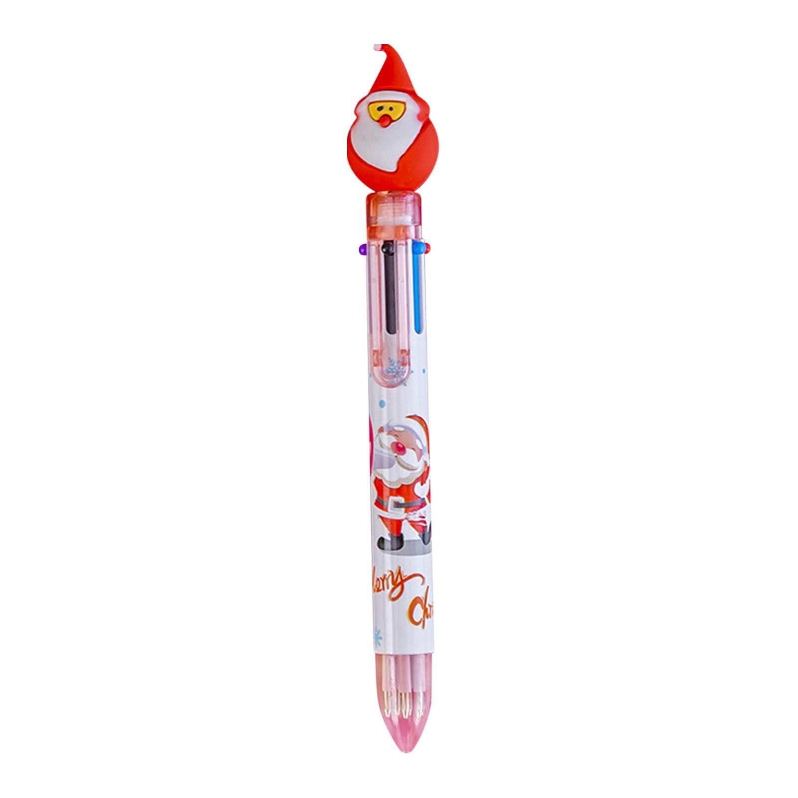 Herrnalise Christmas Multicolor Ballpoint Pen 6-in-1 Pens Retractable ...