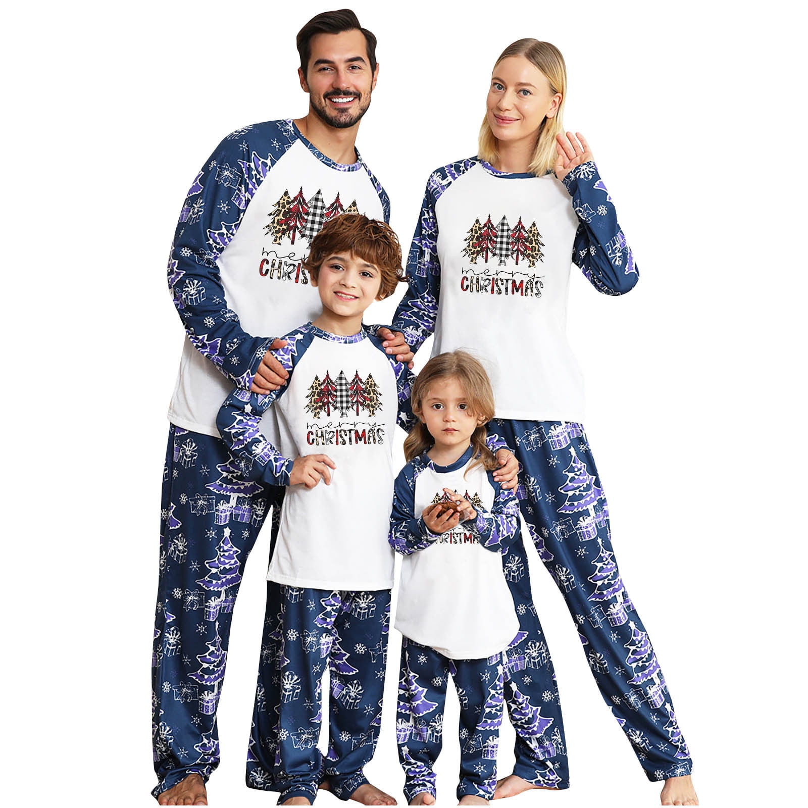 Herrnalise Christmas Pajamas For Family Fashionable Christmas Print ...