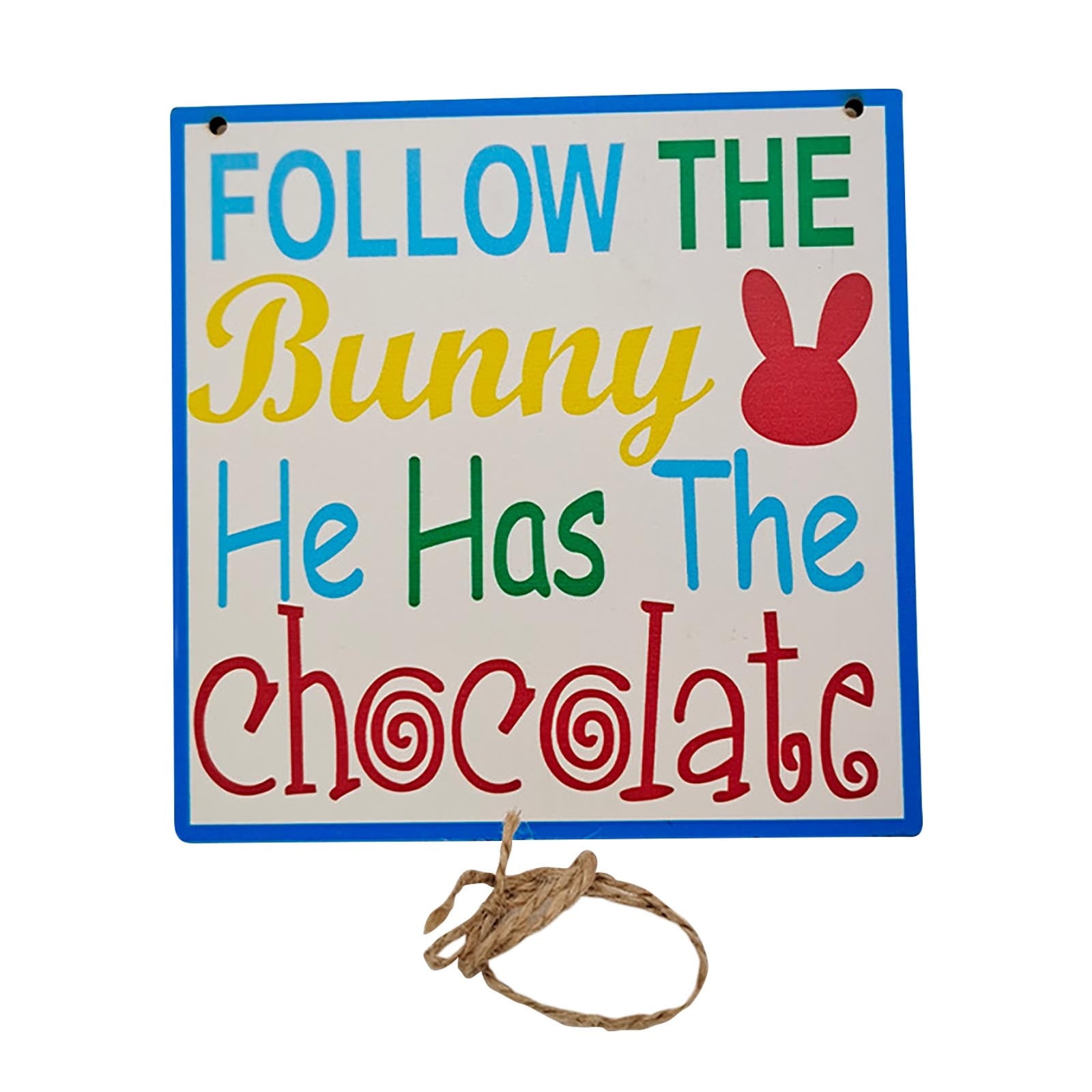 Herrnalise ColorfulHappy Easter Door Sign Plaque,Hello Spring Easter ...