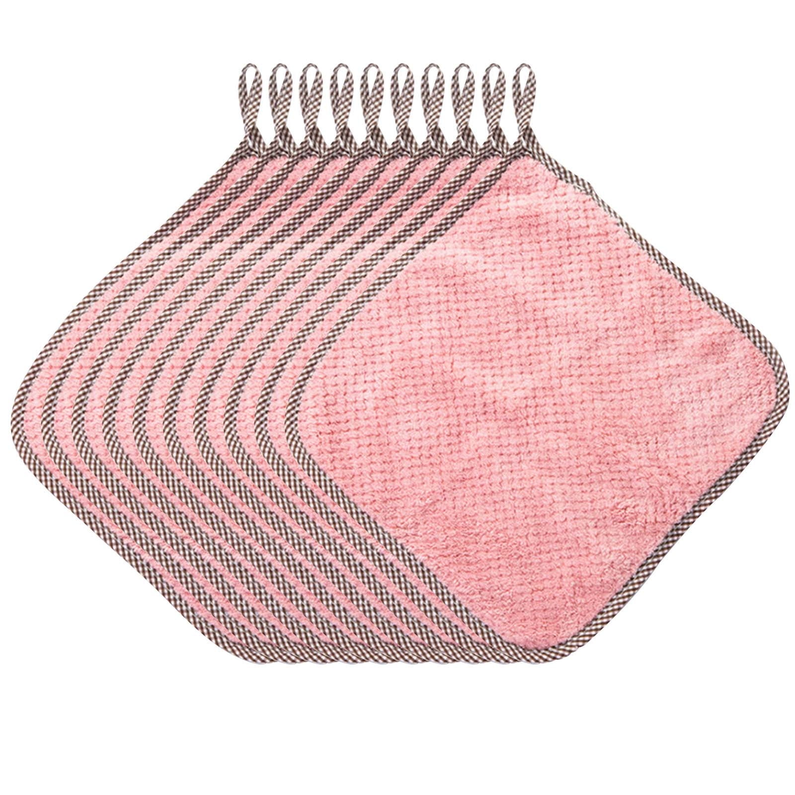 Herrnalise Cotton Dish Towels for Kitchen,10 x 10 Inches, Dish Cloths ...