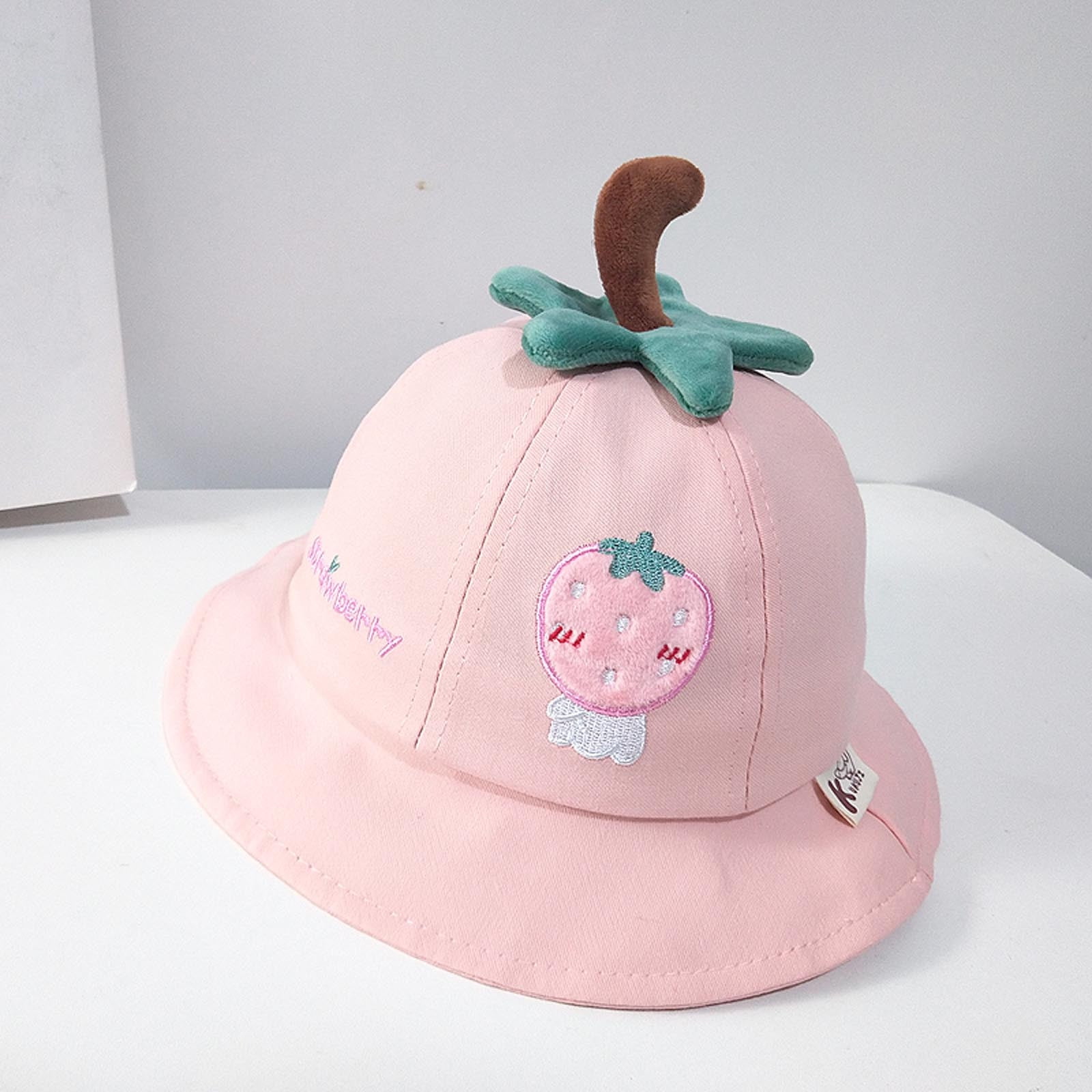 SDJMa Cute Summer Bucket Hat Fruit Outdoor Unisex Kids Children Toddler ...