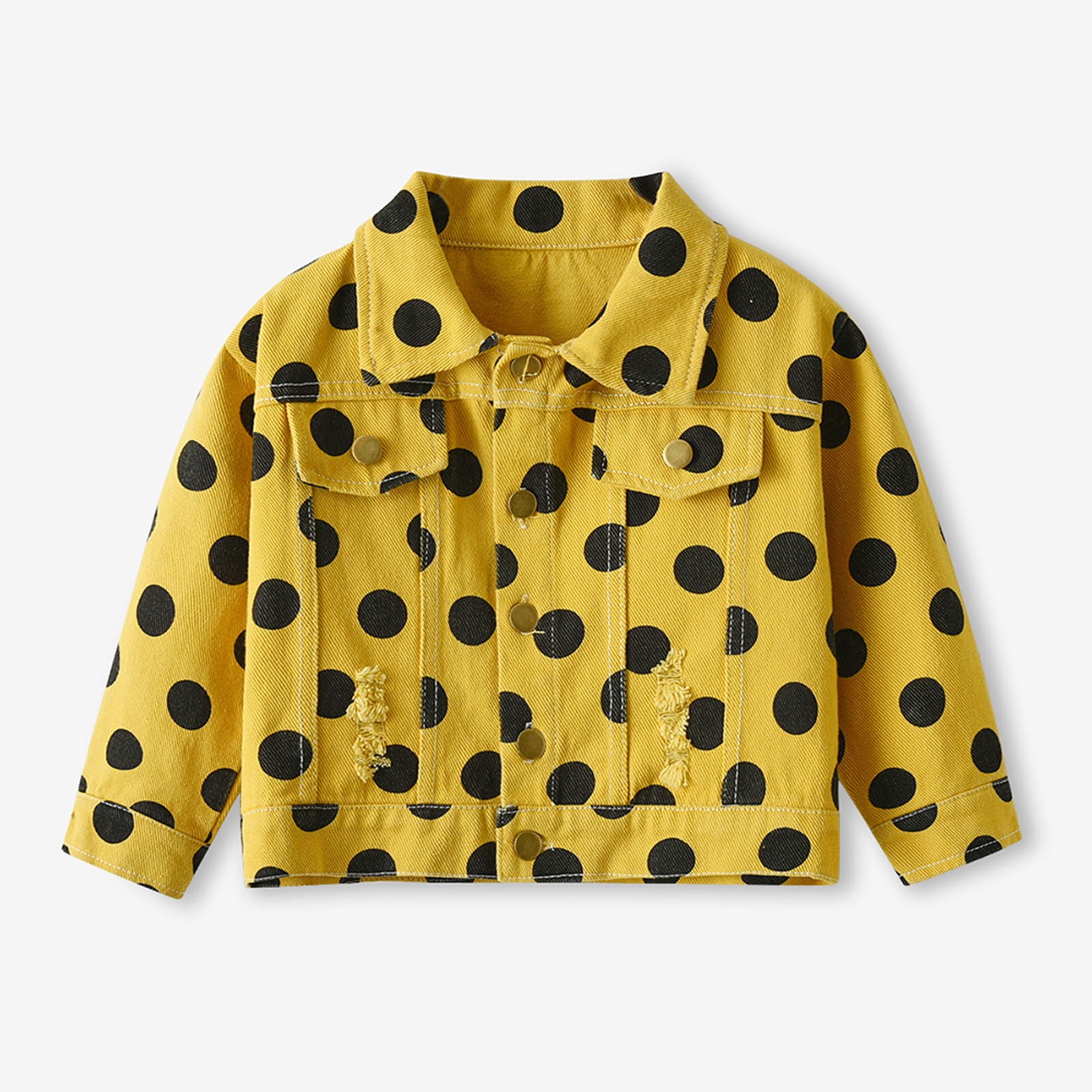 SDJMa Fashion Kids Coat Boys Girls Thick Coat Denim Print Jacket ...