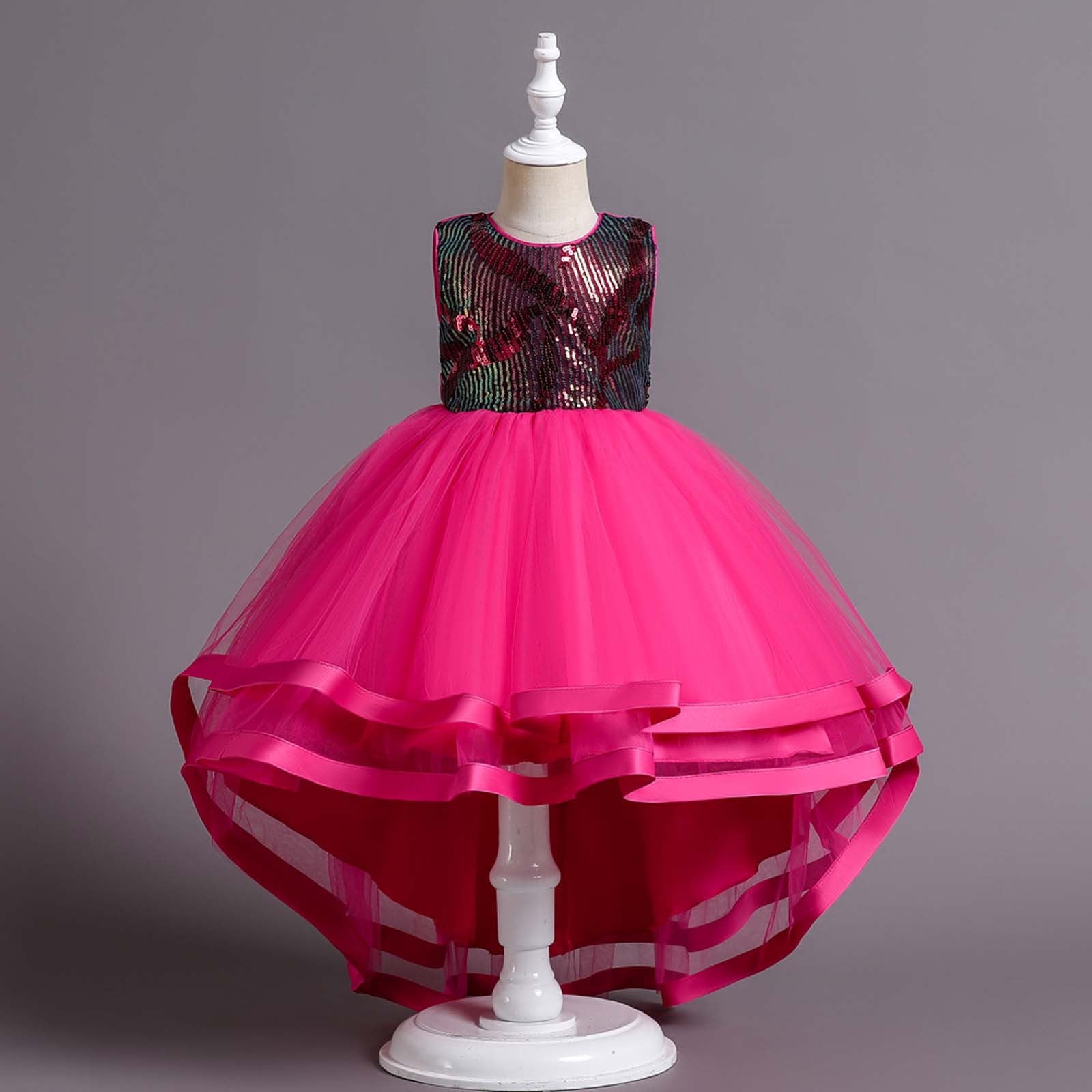 Herrnalise Girls Sequin Pageant Short Dresses Off Shoulder Girl Party ...