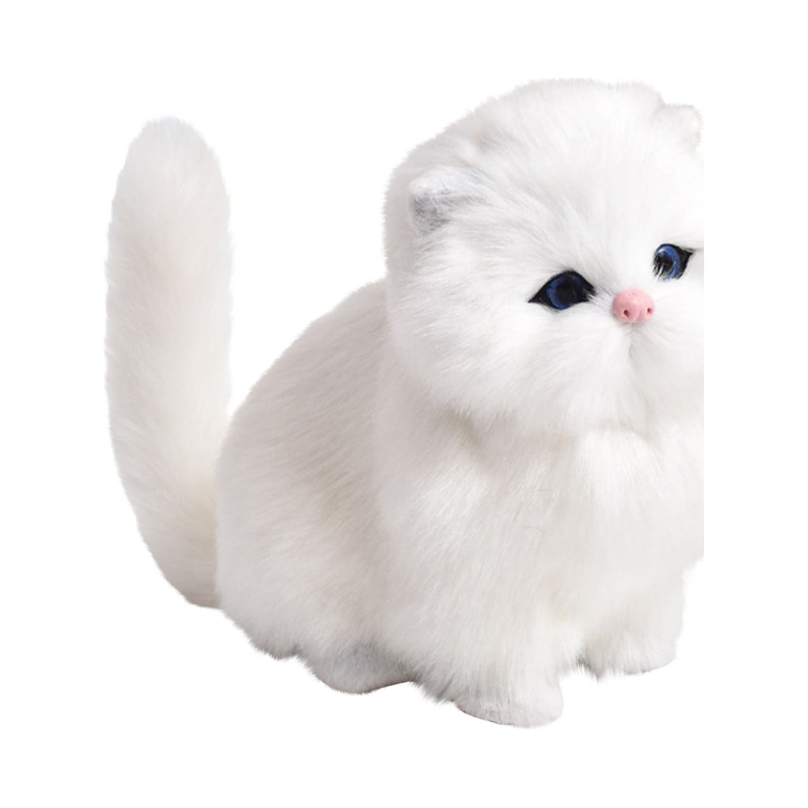 Herrnalise Good Toys for Girls Simulation Cat Plush Animals Toy Will ...
