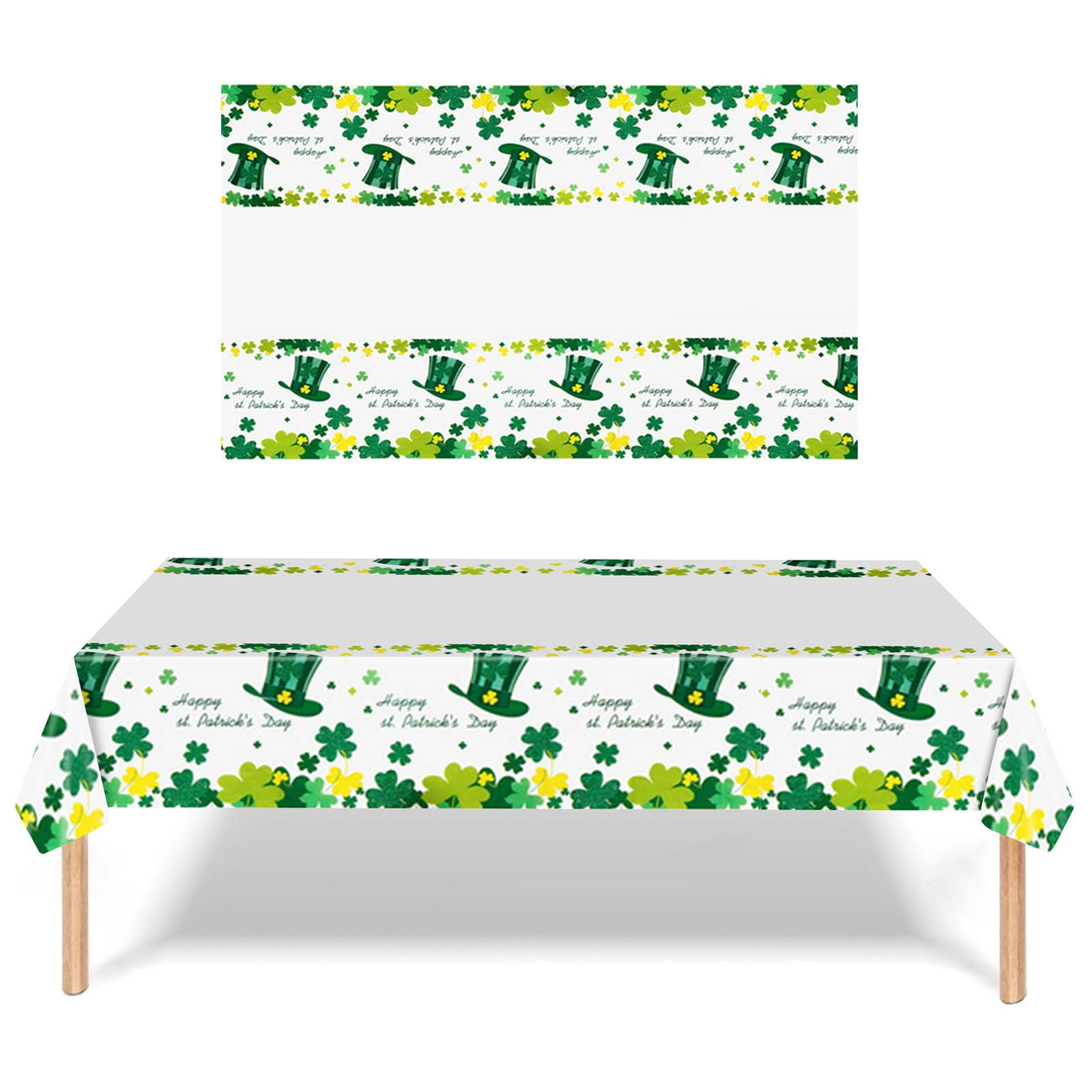 Herrnalise Green Shamrocks Table Cloth St Patrick's Day Tablecloth ...