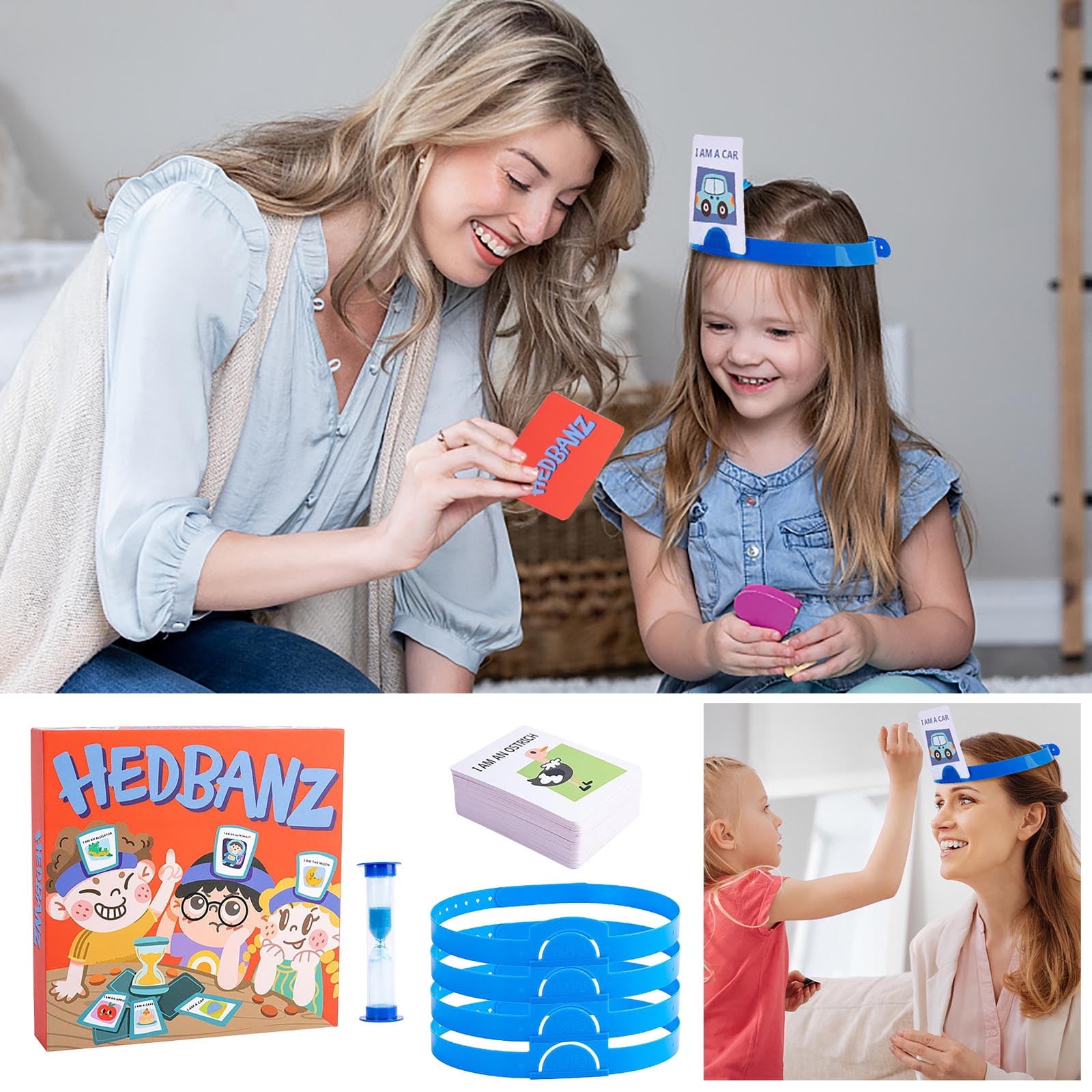 Herrnalise Headband Game Guessing Game Quick Question Game Set Includes ...