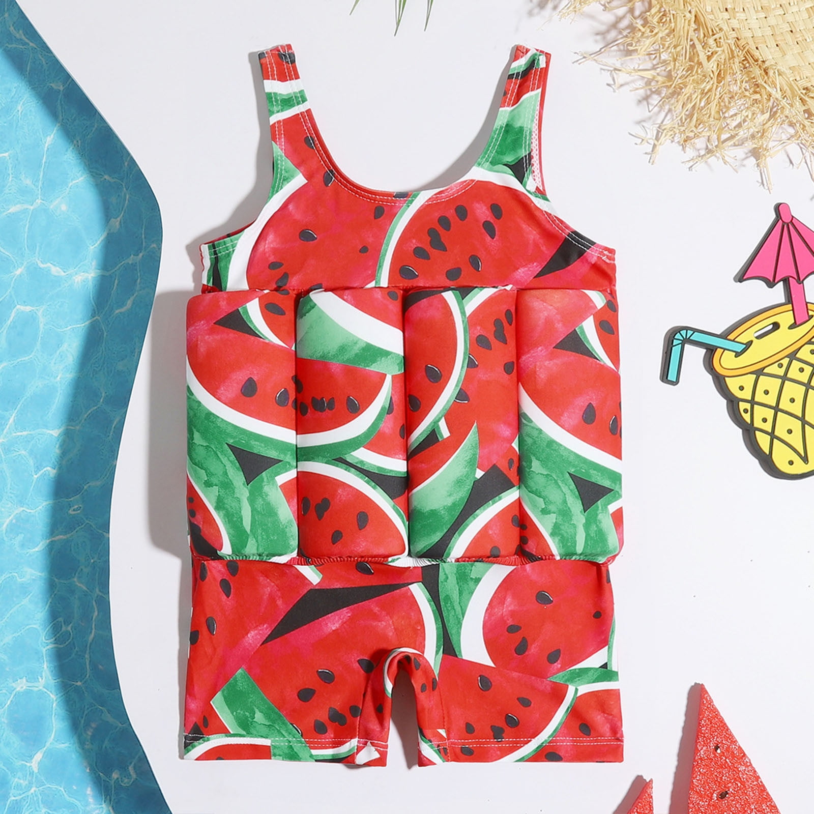 Herrnalise Kids Float Swimsuit Buoyancy Sticks for Baby Boys Girls One ...