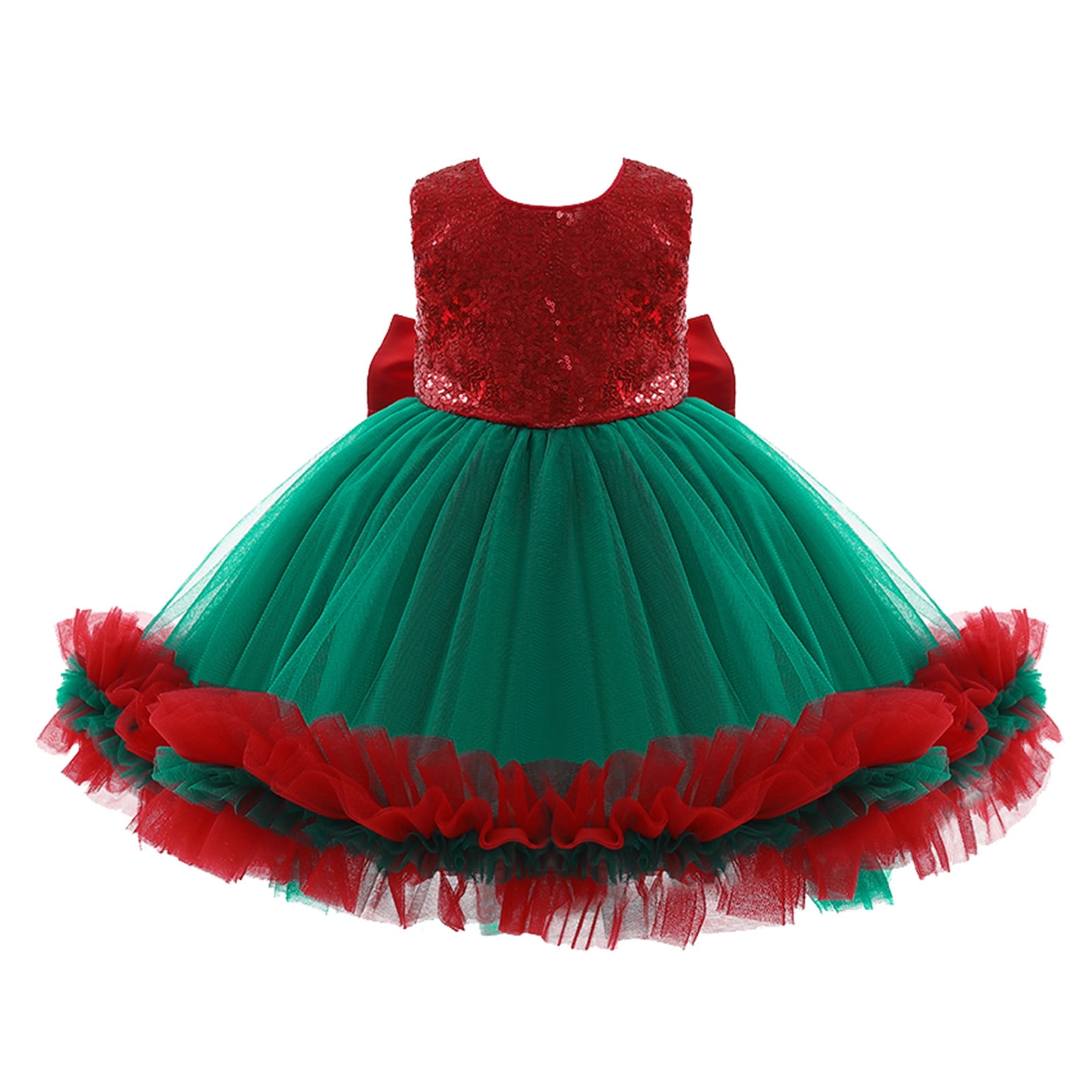 Herrnalise Kids Girls Paillette Pageant Gown Birthday Party Princess ...