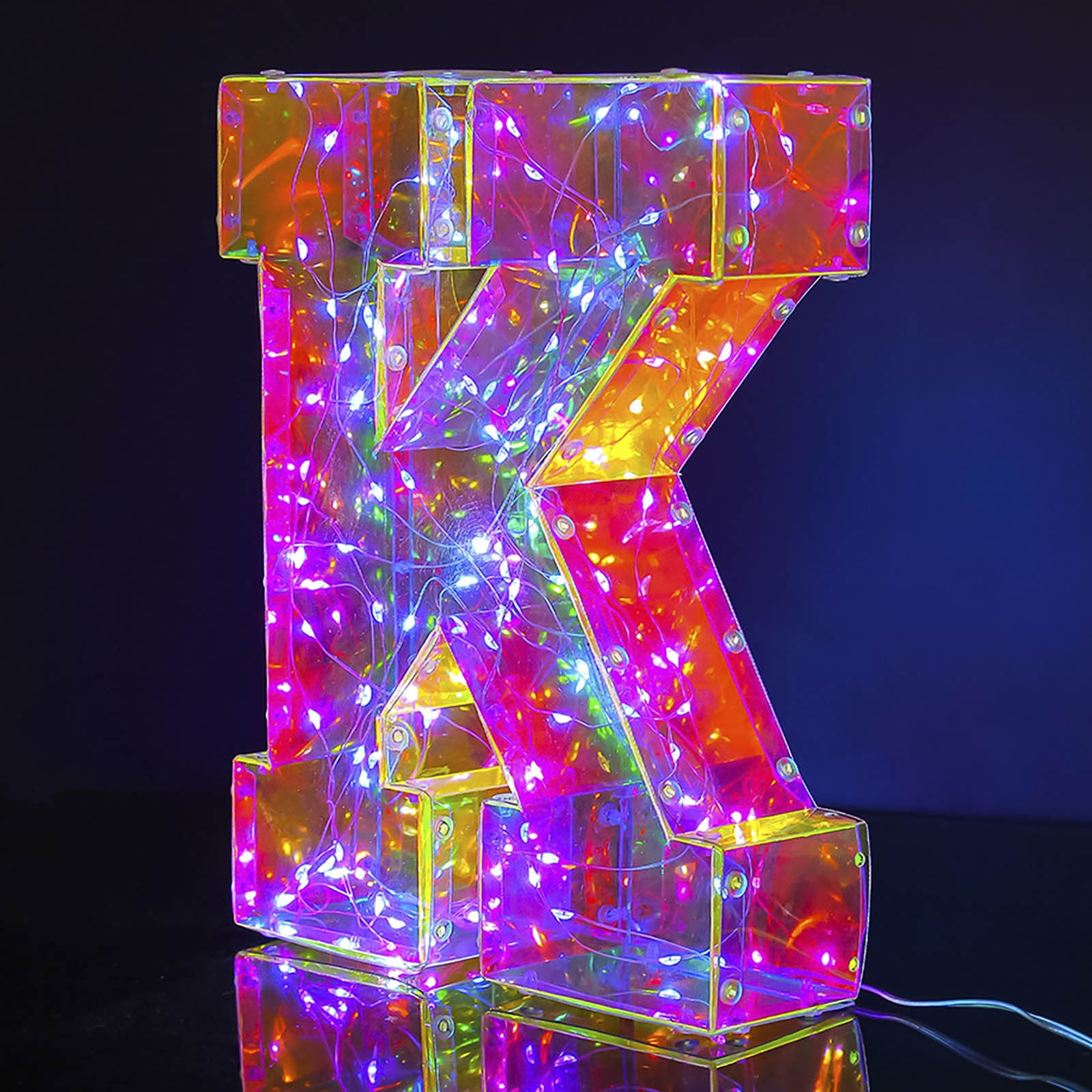 Herrnalise LED Letter Lights Sign,Colorful Alphabet Light with 110 LED ...
