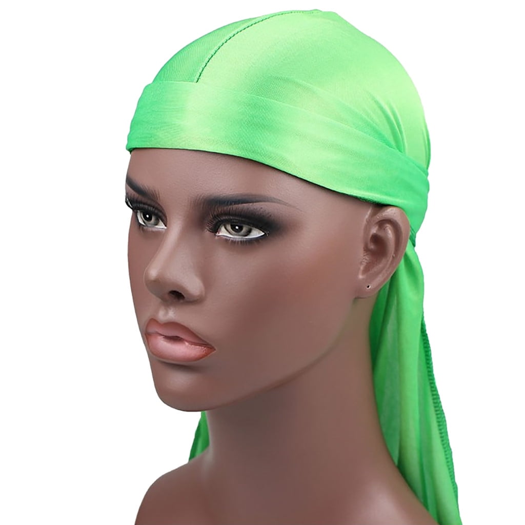 Herrnalise Long Tail Satin Turban Hijab Cap Hair Accessories Chemo Hat ...