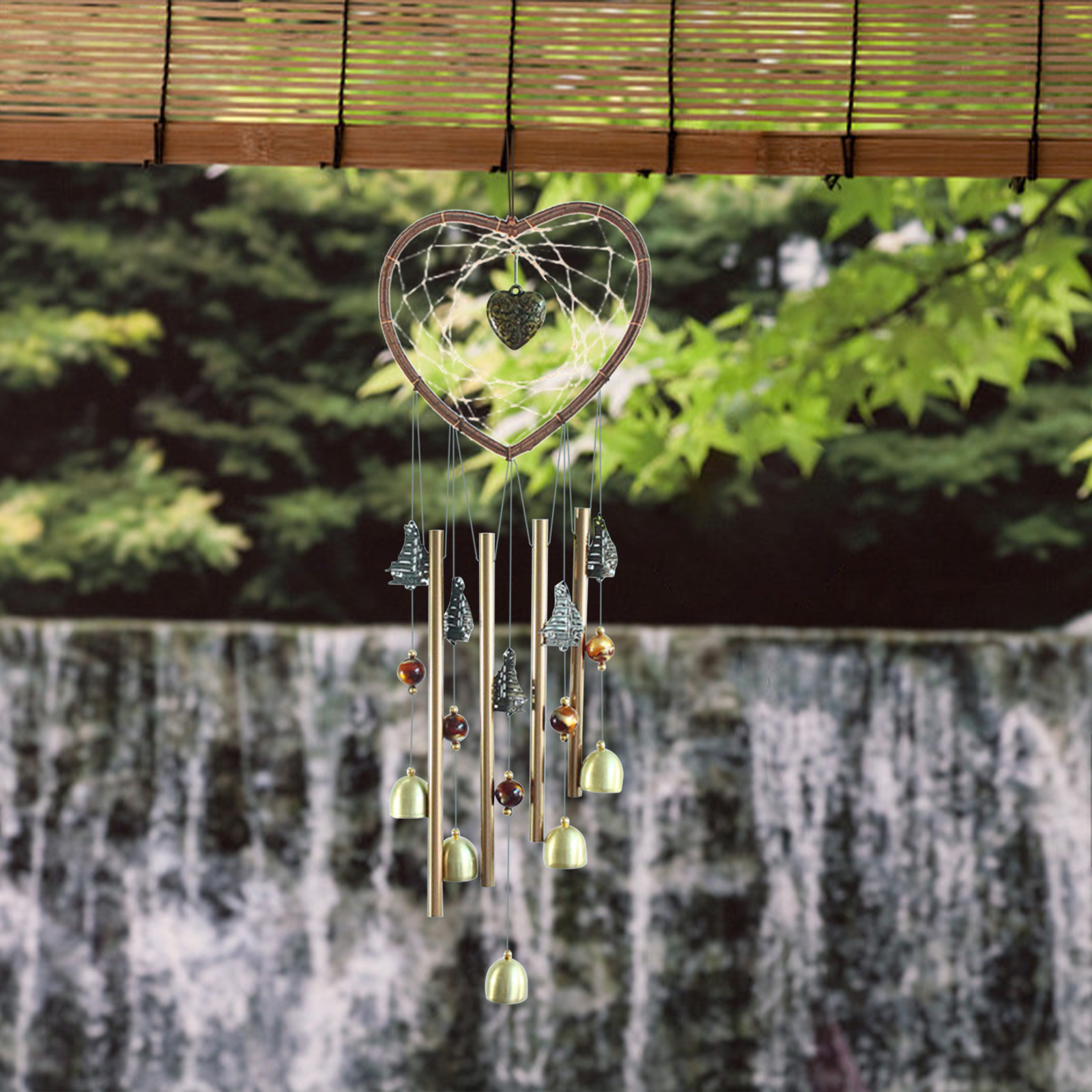 Herrnalise Lucky Love Wind Chime with Steel Nails, Memorial Wind Chimes ...