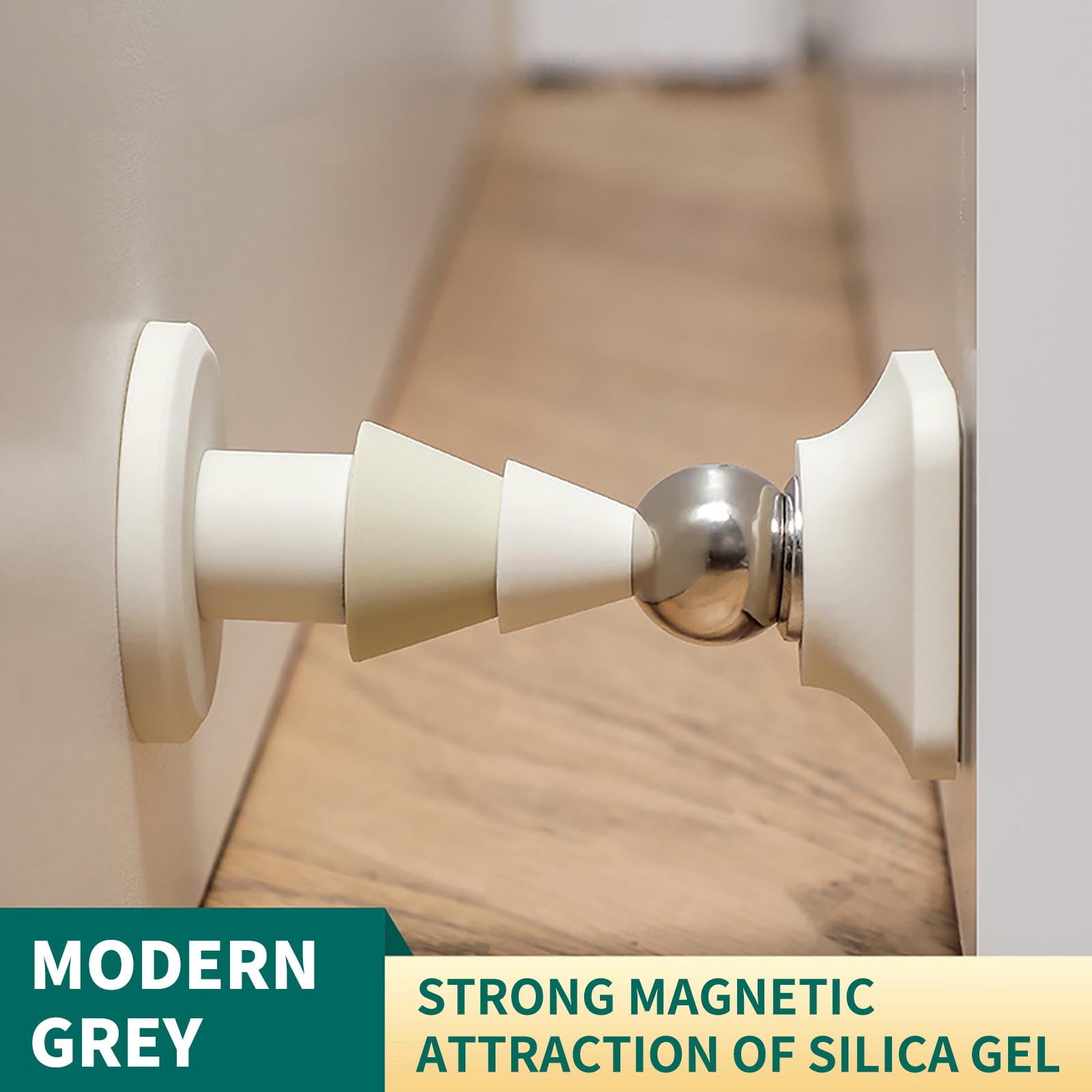 Herrnalise Magnetic Door Stop, Door Stopper for Bottom of Door Heavy ...